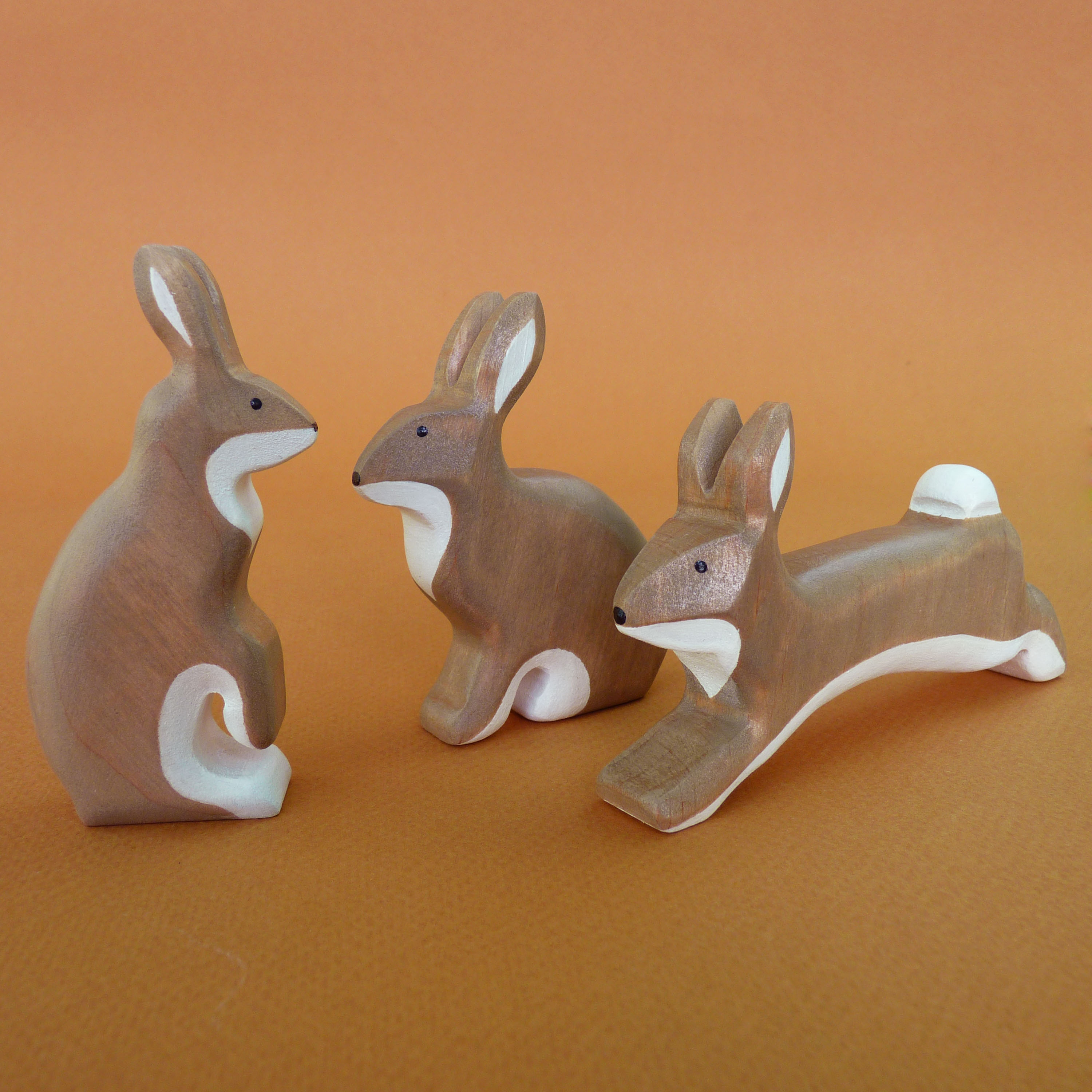 Wooden hare figurines - Wooden animals toys - Hare toy - Gif - Inspire ...