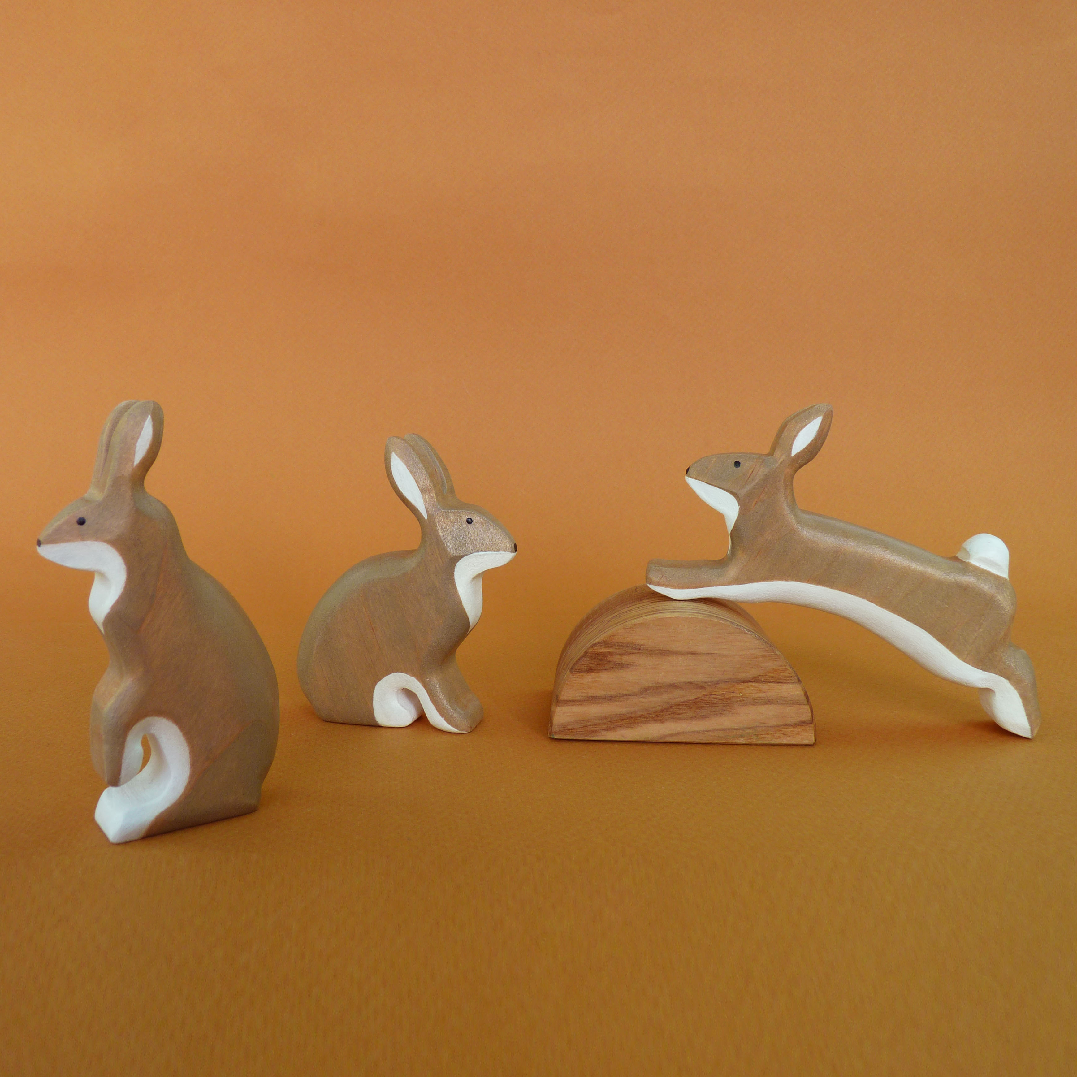 Wooden hare figurines - Wooden animals toys - Hare toy - Gif - Inspire ...