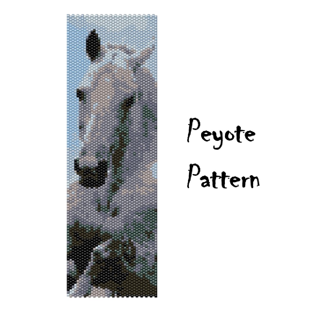 Horse Peyote Bracelet Pattern, Peyoted Beaded Patterns - Inspire Uplift
