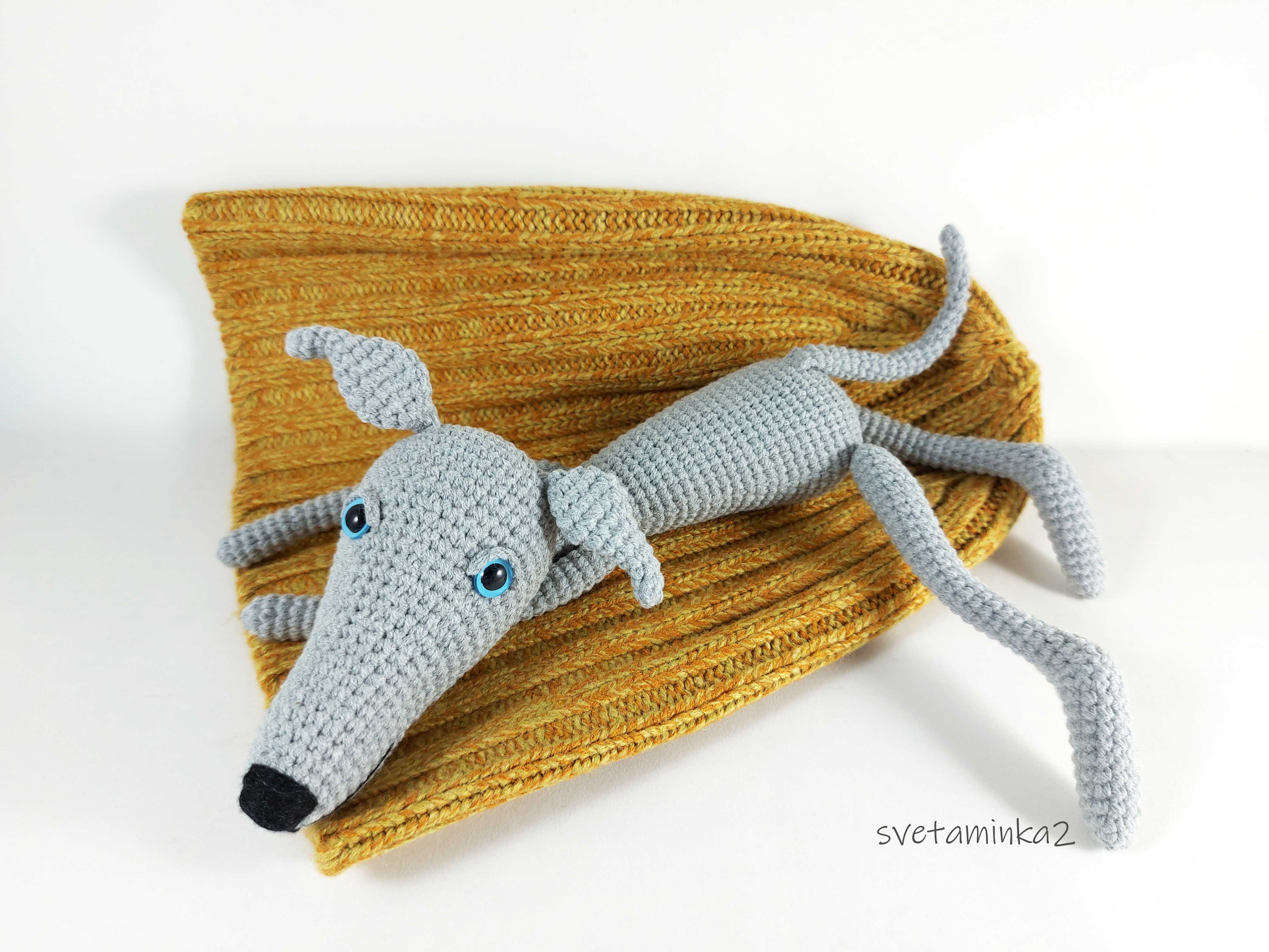 Greyhound Crochet Pattern Whippet Crochet Pattern Amigurumi - Inspire ...