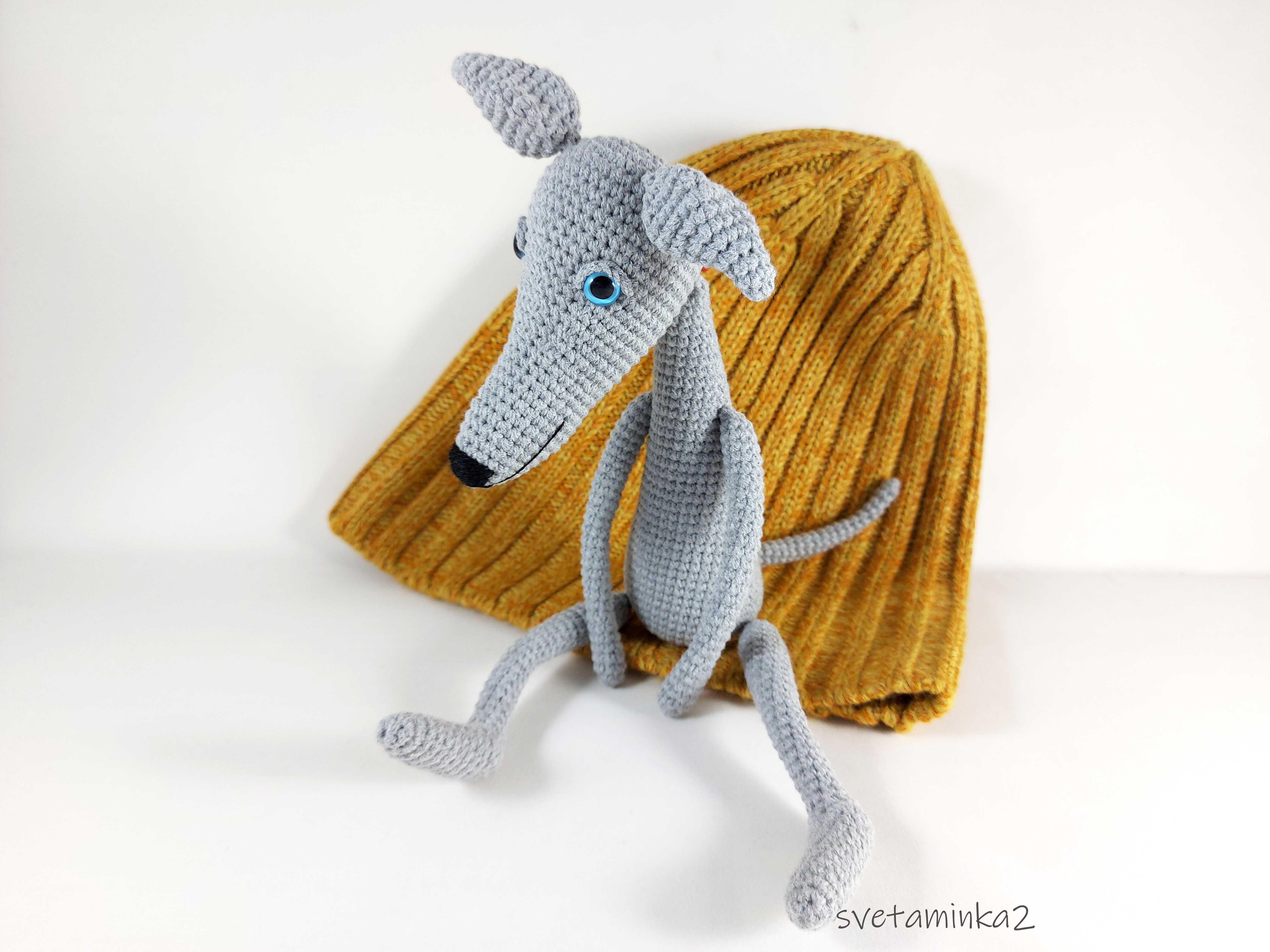 Greyhound Crochet Pattern Whippet Crochet Pattern Amigurumi - Inspire ...