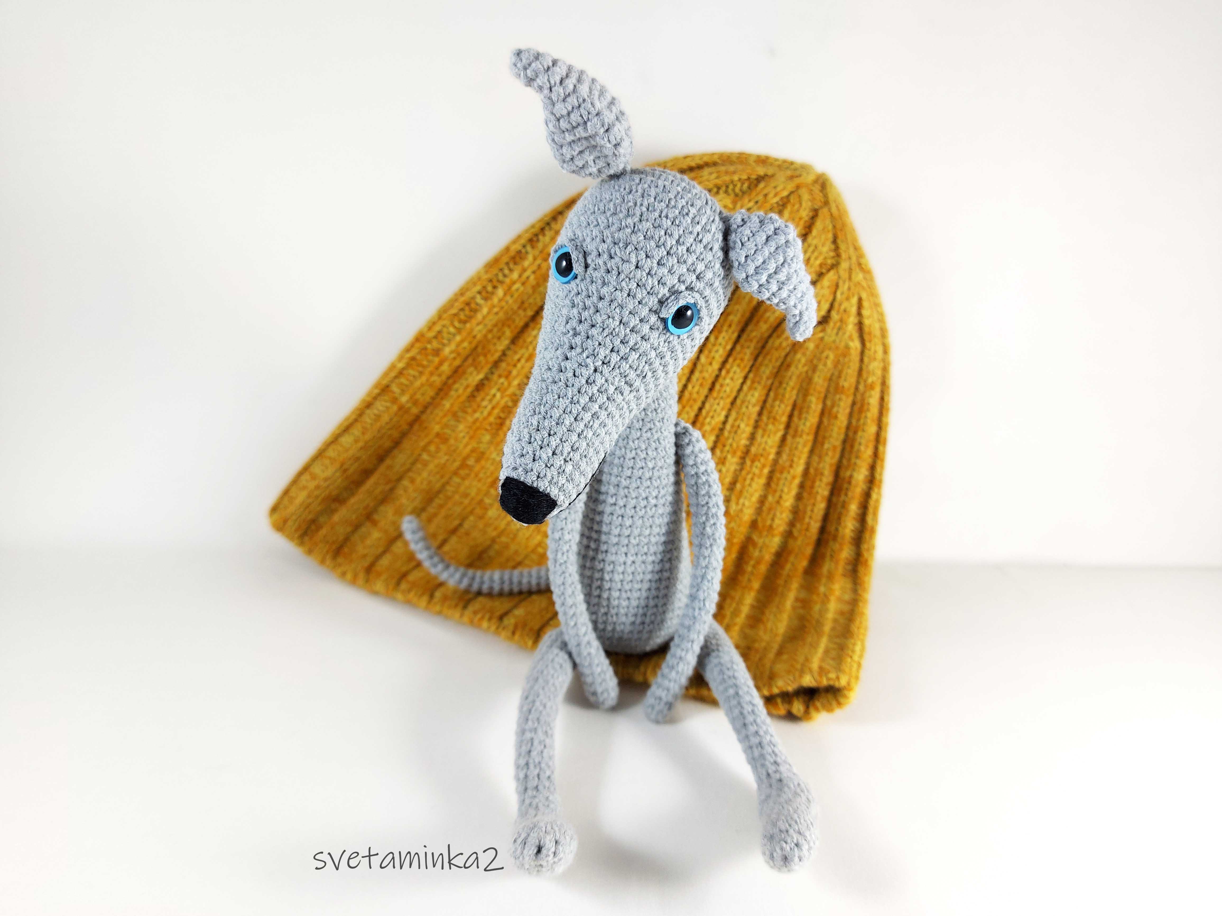 Greyhound Crochet Pattern Whippet Crochet Pattern Amigurumi - Inspire ...