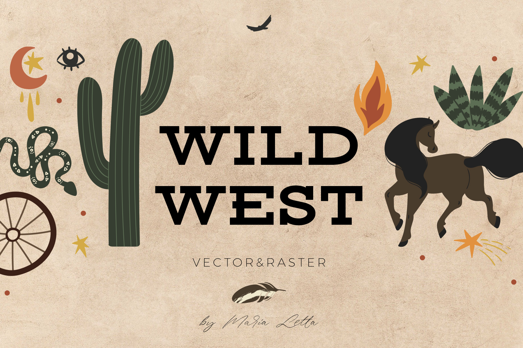 Wild West modern design set - Inspire Uplift