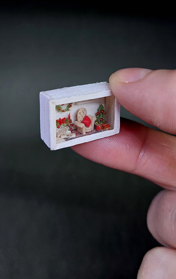 Micro room box, Christmas micro box, Micro Christmas box, Mi - Inspire ...