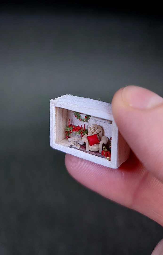 Micro room box, Christmas micro box, Micro Christmas box, Mi - Inspire ...