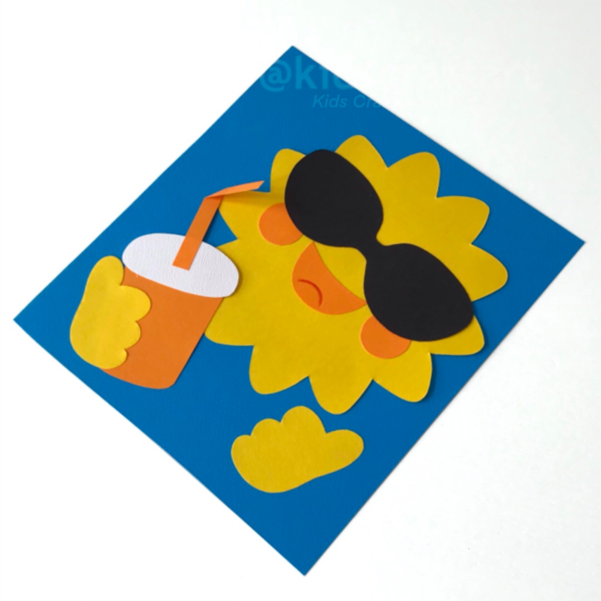 Summer Sun Craft Paper Craft for Kids Toddlers Kindergarten - Inspire ...