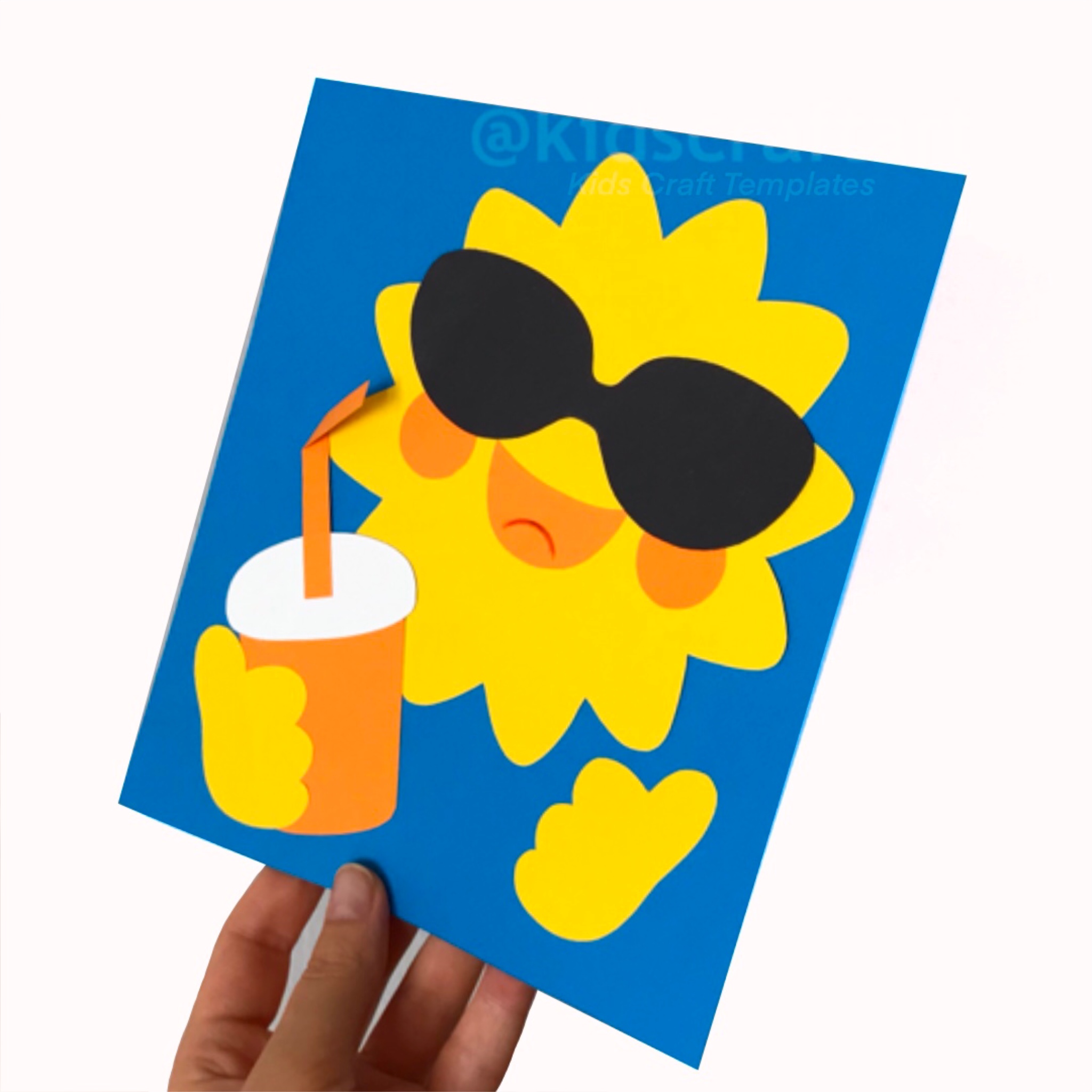 Summer Sun Craft Paper Craft for Kids Toddlers Kindergarten - Inspire ...