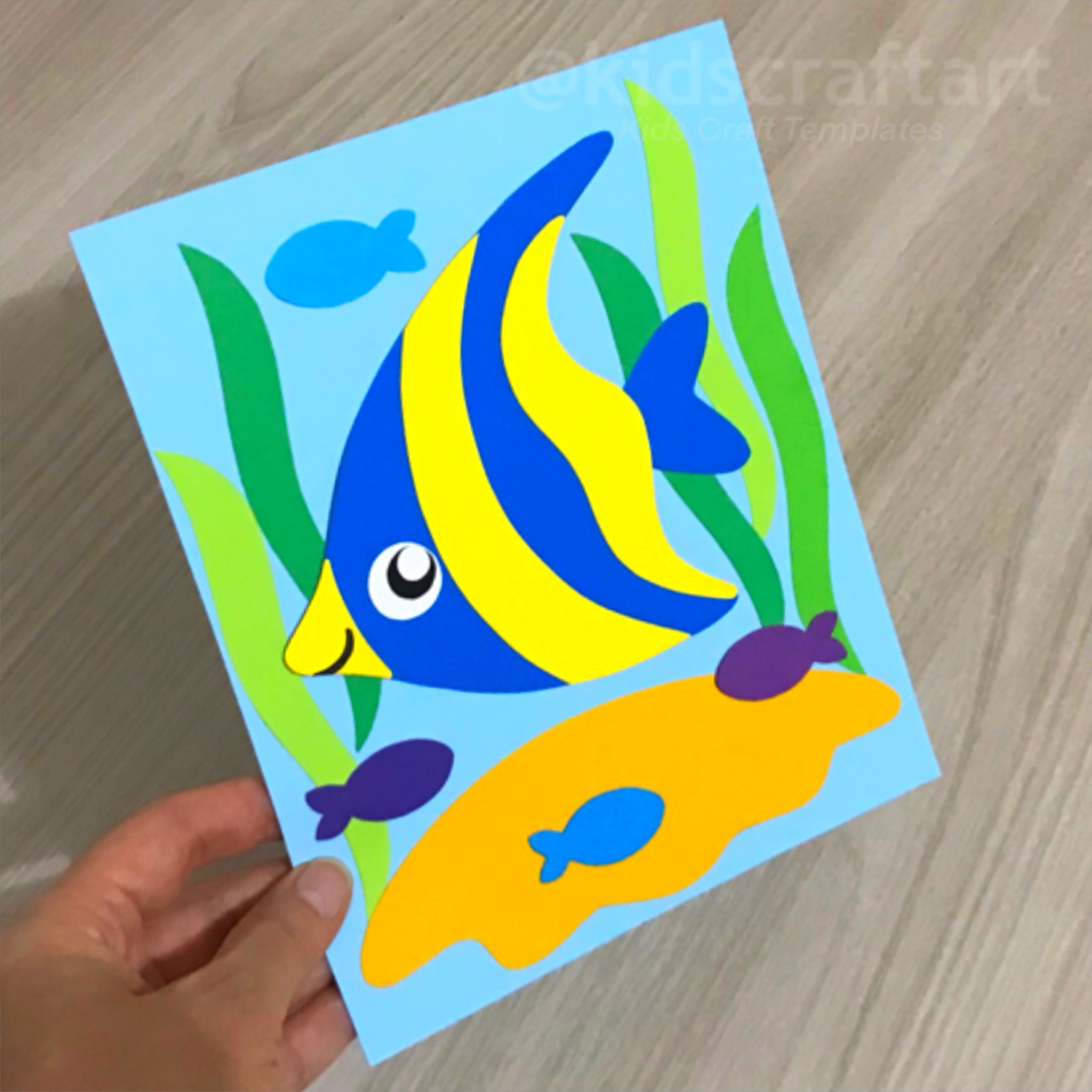 Tropical Fish Paper Printable Craft for Kids Under the Sea O - Inspire ...