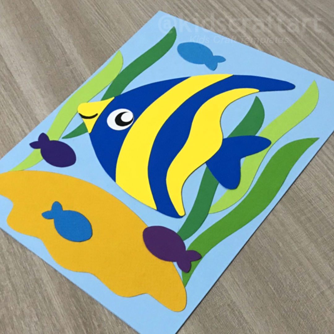 Tropical Fish Paper Printable Craft for Kids Under the Sea O - Inspire ...
