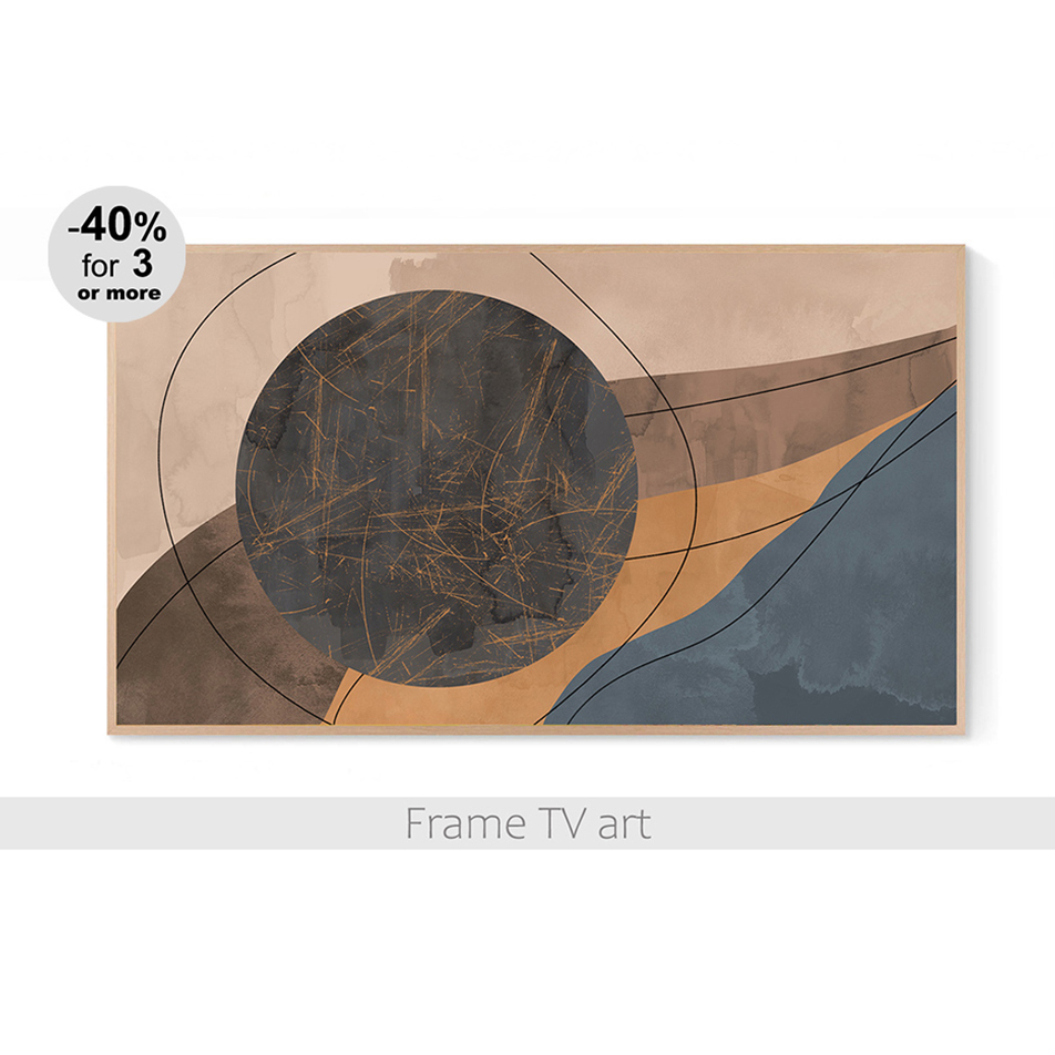 Frame TV Art Abstract, Frame TV art boho, Frame TV art geome - Inspire ...