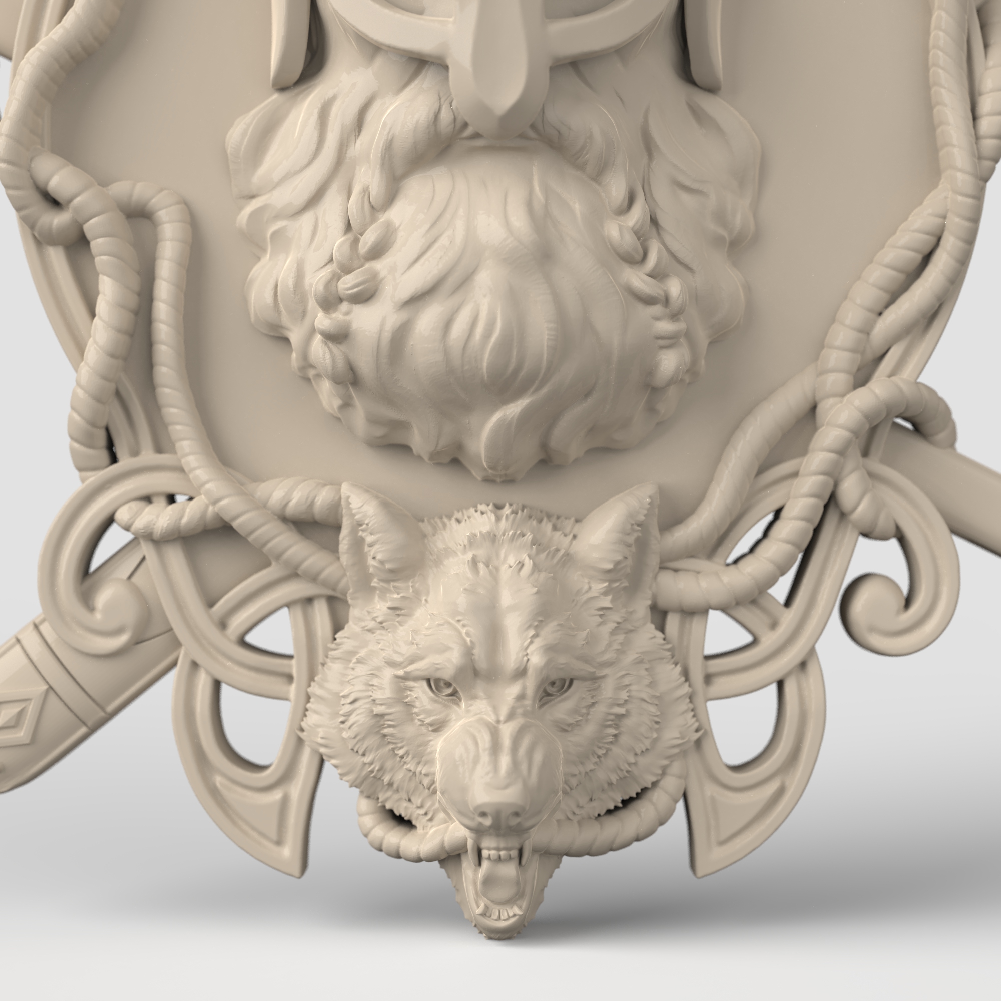 3D Model STL CNC Router file 3dprintable Thor panel with goa - Inspire ...