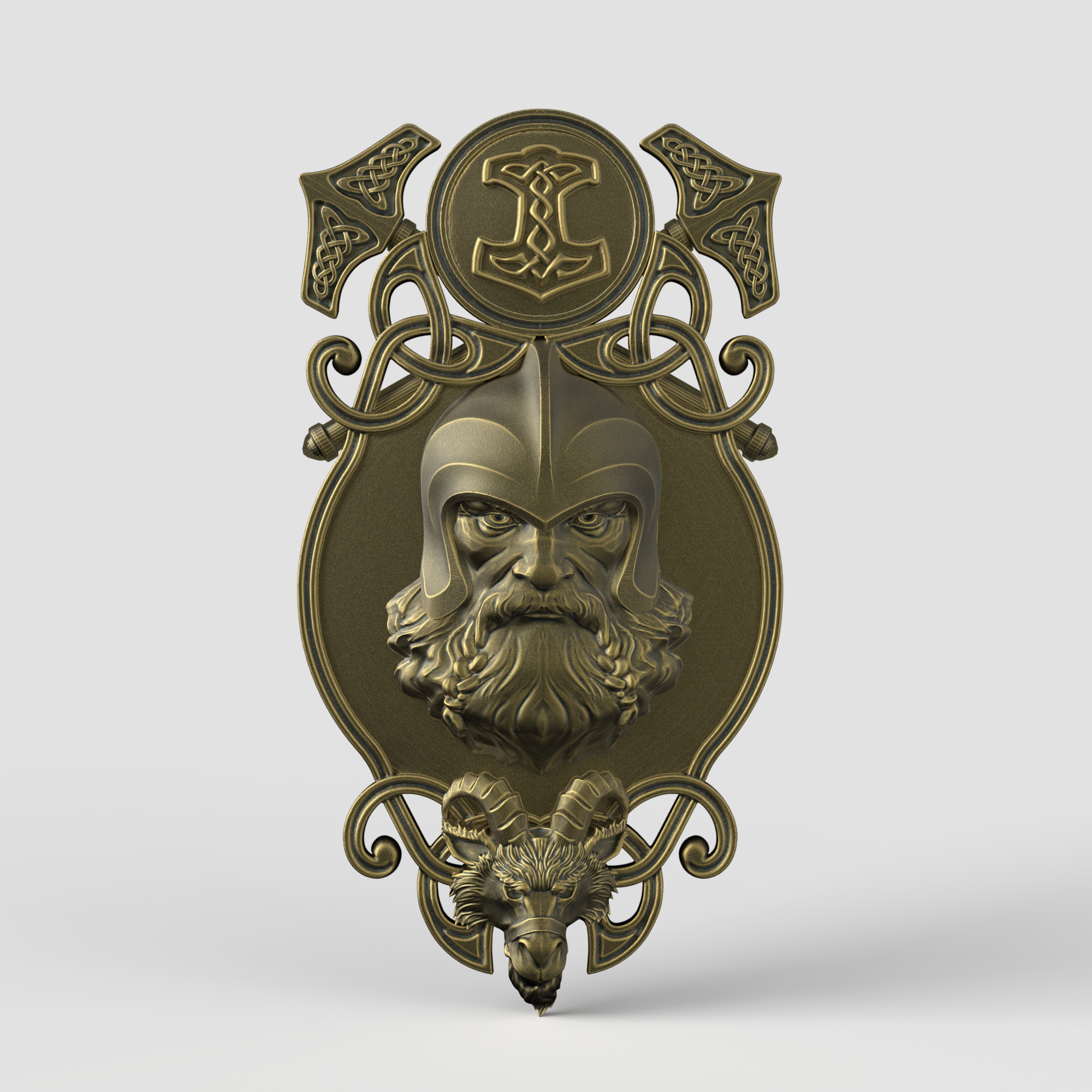 3D Model STL CNC Router file 3dprintable Thor panel - Inspire Uplift