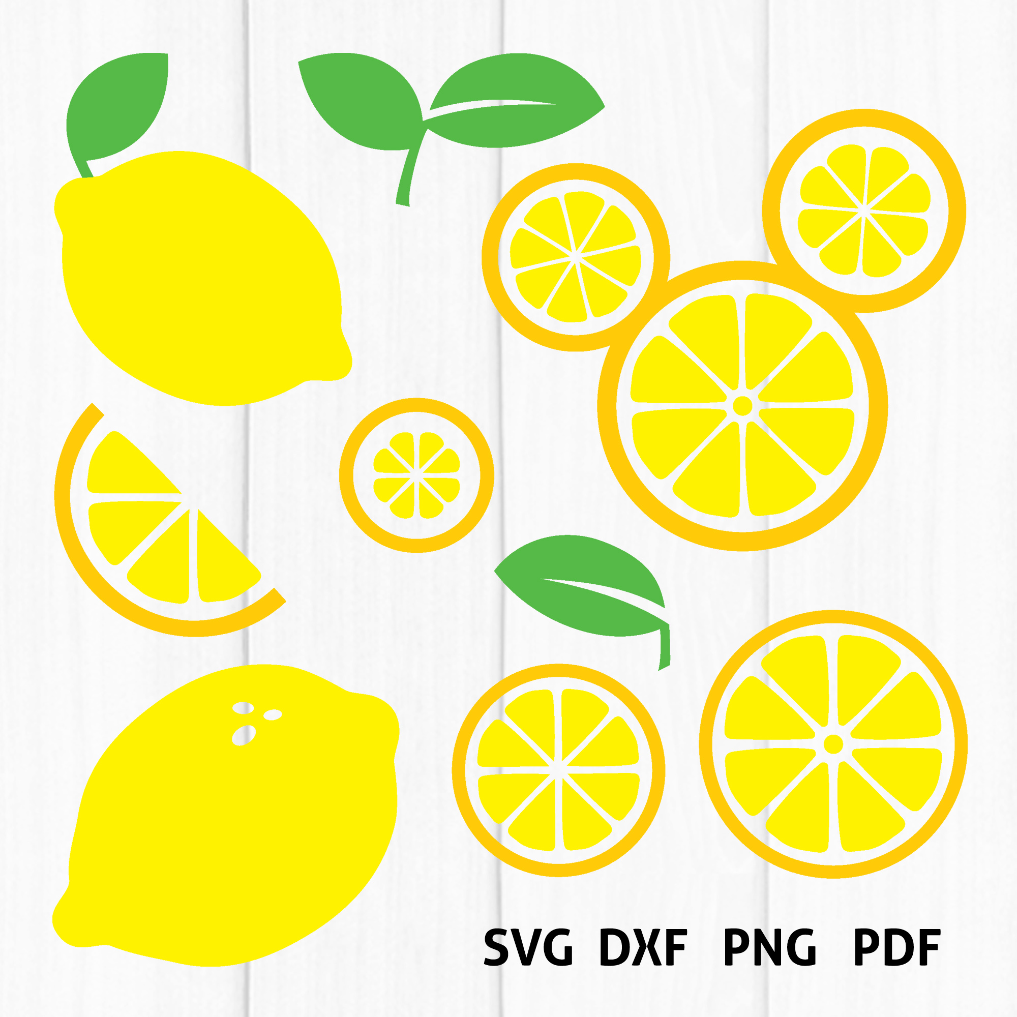 Lemon SVG Bundle, Lemon Slice SVG, Cut Files | Inspire Uplift