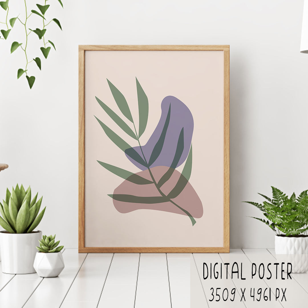Abstract bohemian digital poster JPEG, Wall art for printing | Inspire ...