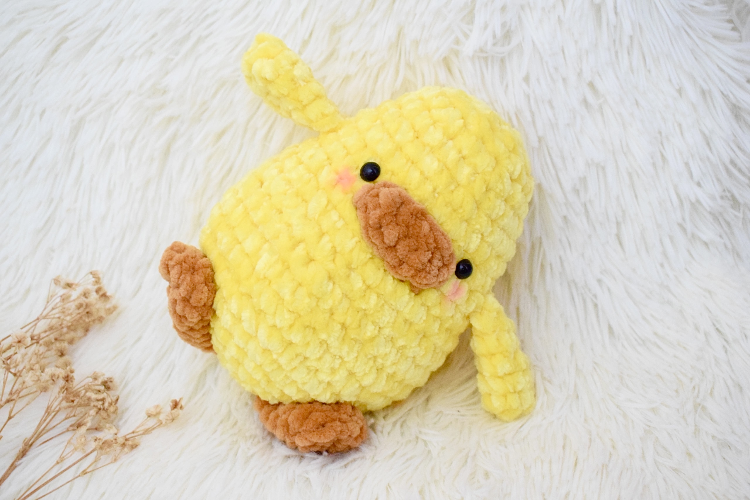 PDF pattern Crochet plush duck Chunky duckling tutorial - Inspire Uplift