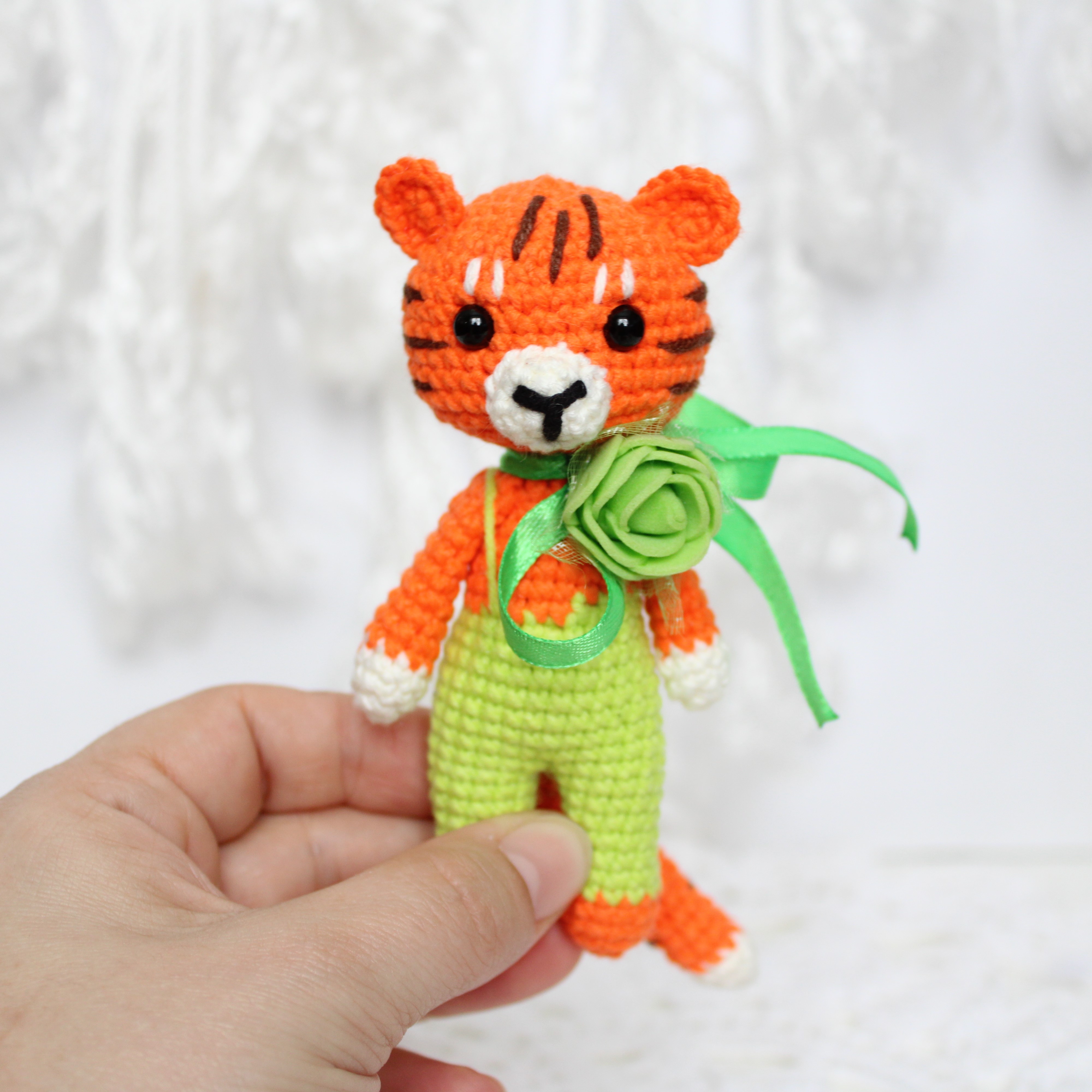Tiger keychain crochet pattern PDF in English Amigurumi tige | Inspire ...