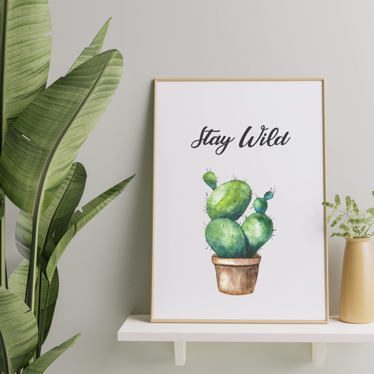 Watercolor cactus clipart, PNG cacti succulents in pots - Inspire Uplift