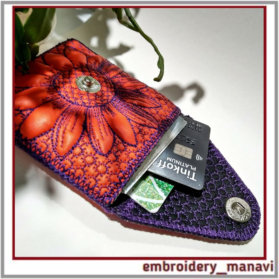 Wallet In the Hoop, quilt Case. Machine embroidery design. - Inspire Uplift