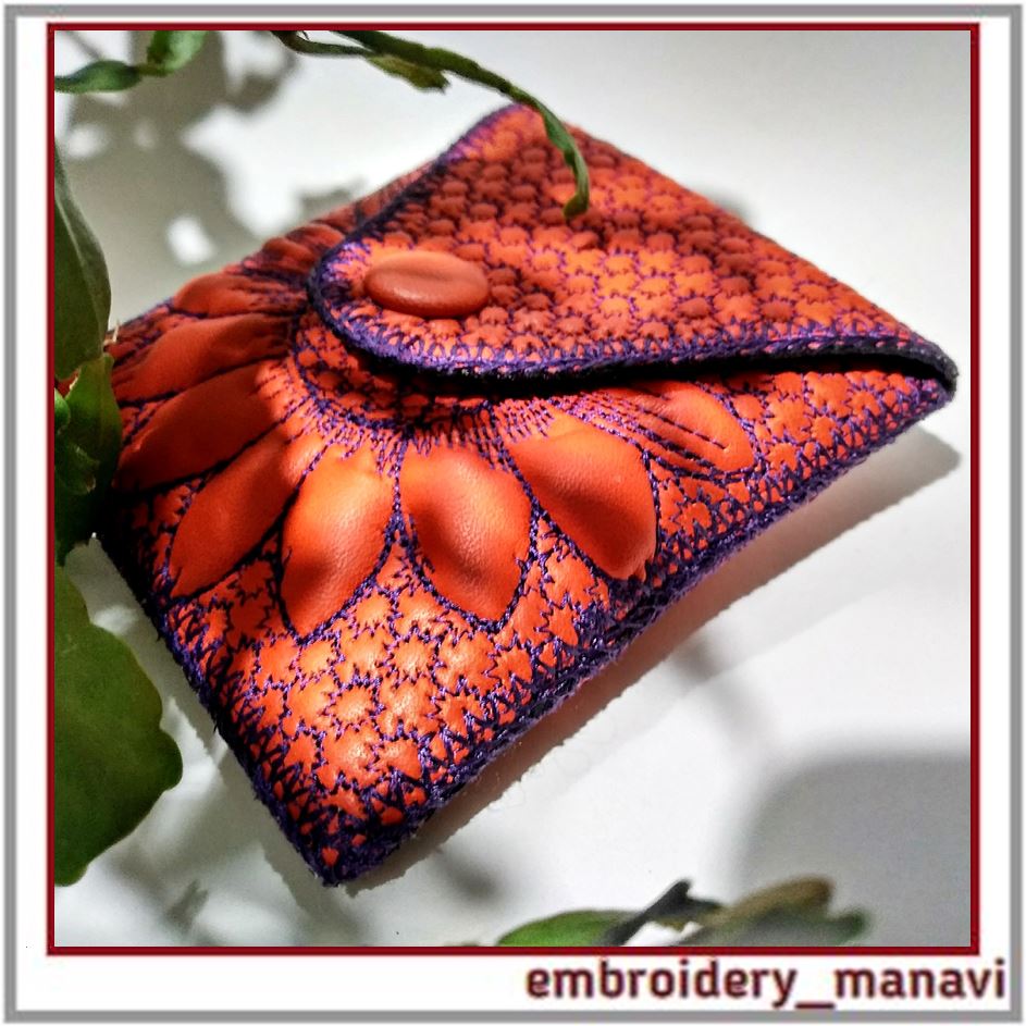 Wallet In the Hoop, quilt Case. Machine embroidery design. - Inspire Uplift