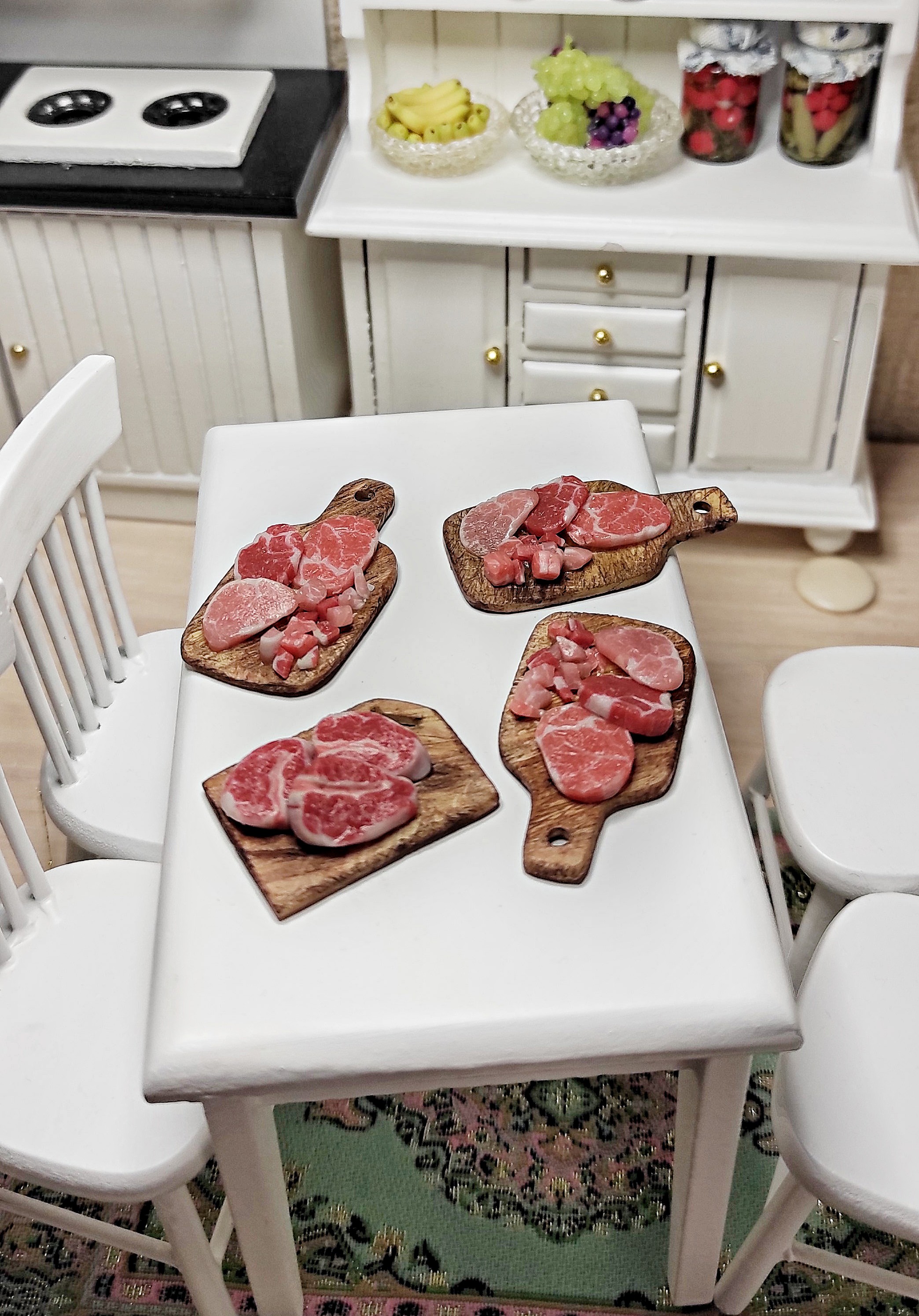 Realistic steak, meat board, meat for dolls, farm food, zoo, - Inspire ...