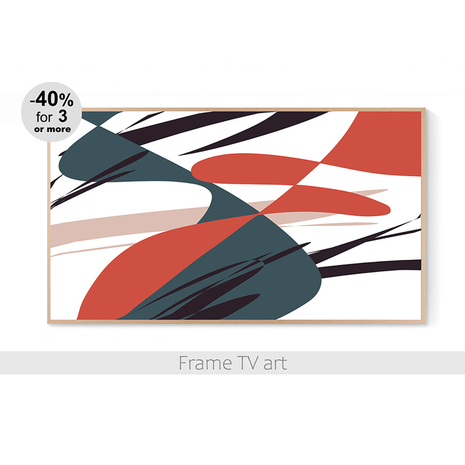 Abstract Samsung Frame Art, TV Art Print, Abstract Art for F - Inspire ...