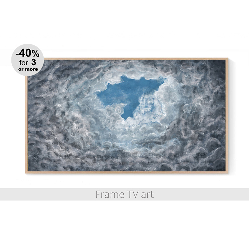 Frame Art TV sky landscape, Farmhouse artwork for TV, Frame | Inspire ...