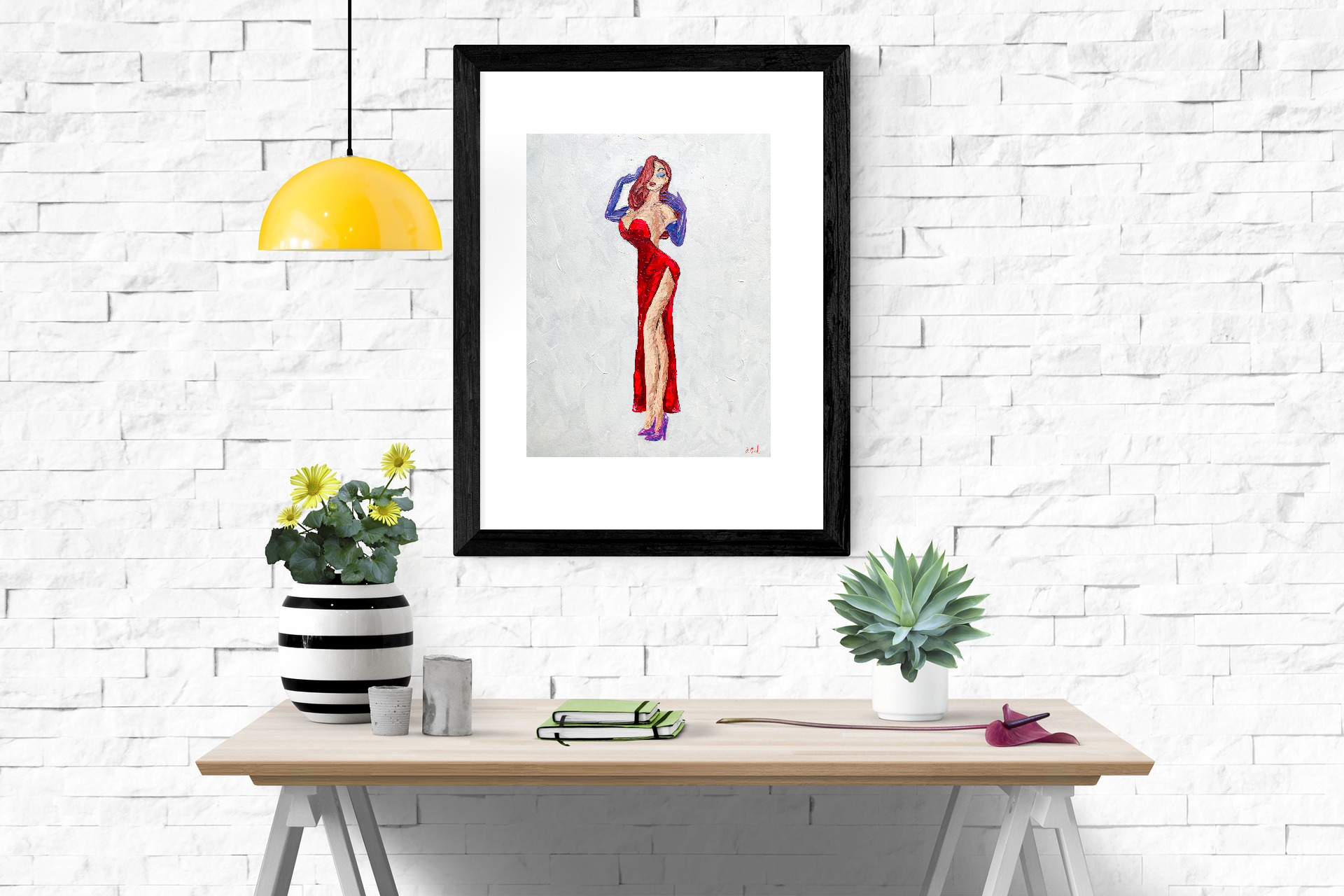 Jessica Rabbit Wall Art Print / Jessica Rabbit Print on pape - Inspire ...