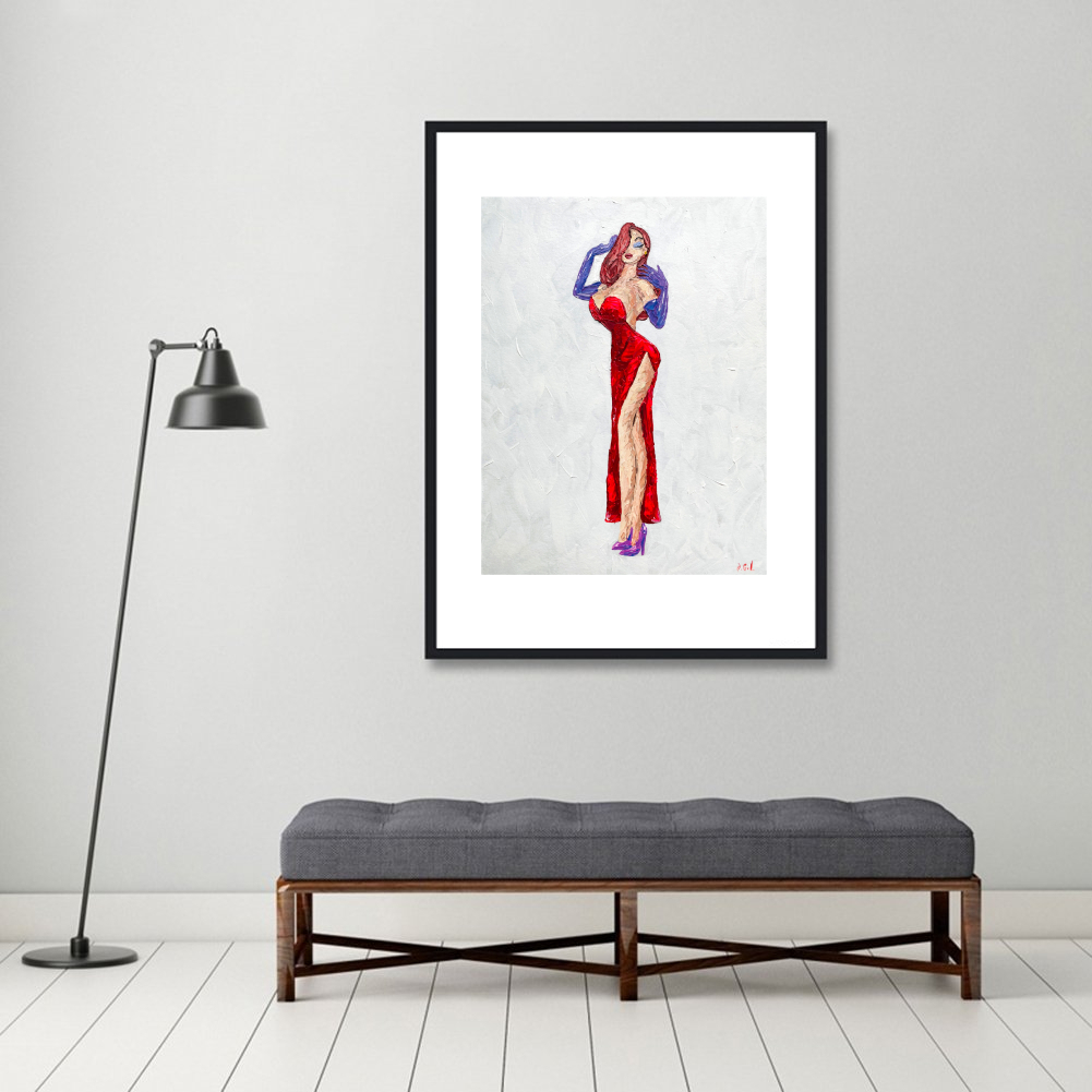 Jessica Rabbit Wall Art Print / Jessica Rabbit Print on pape - Inspire ...