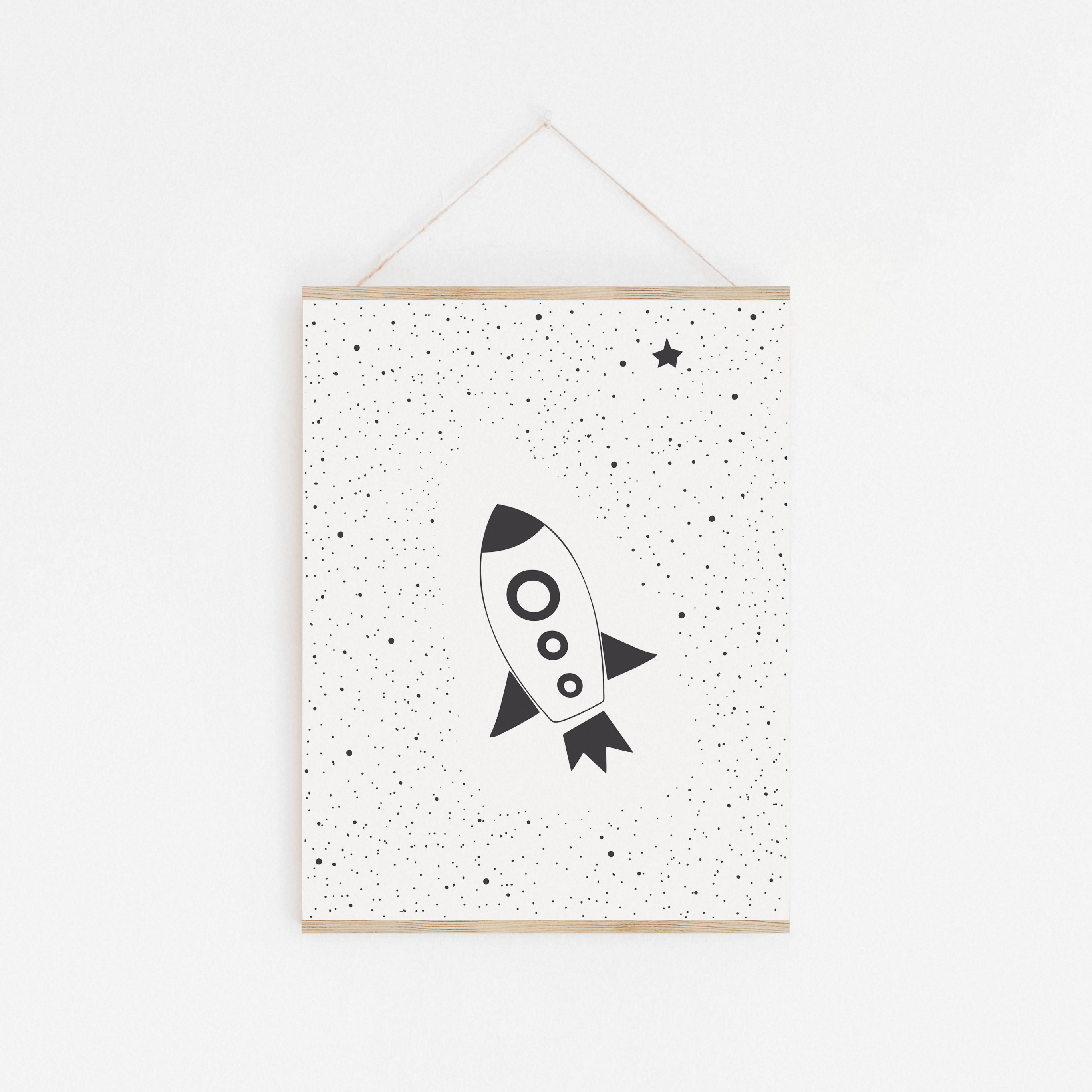 Space rocket wall art, Rocket nursery art, Space themed kids - Inspire ...