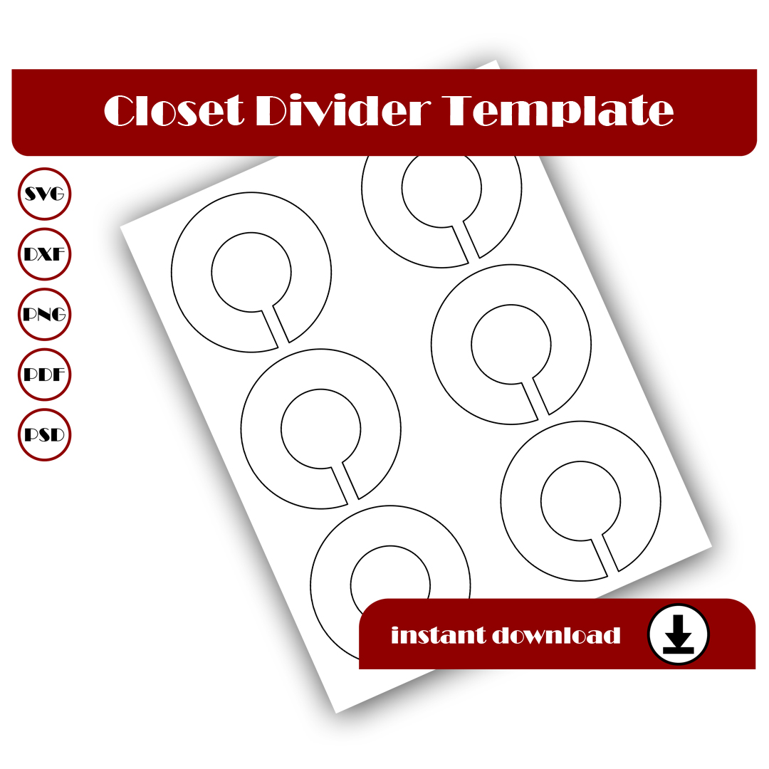 Closet Divider Template, Circle Closet Divider Template 3.25 - Inspire ...
