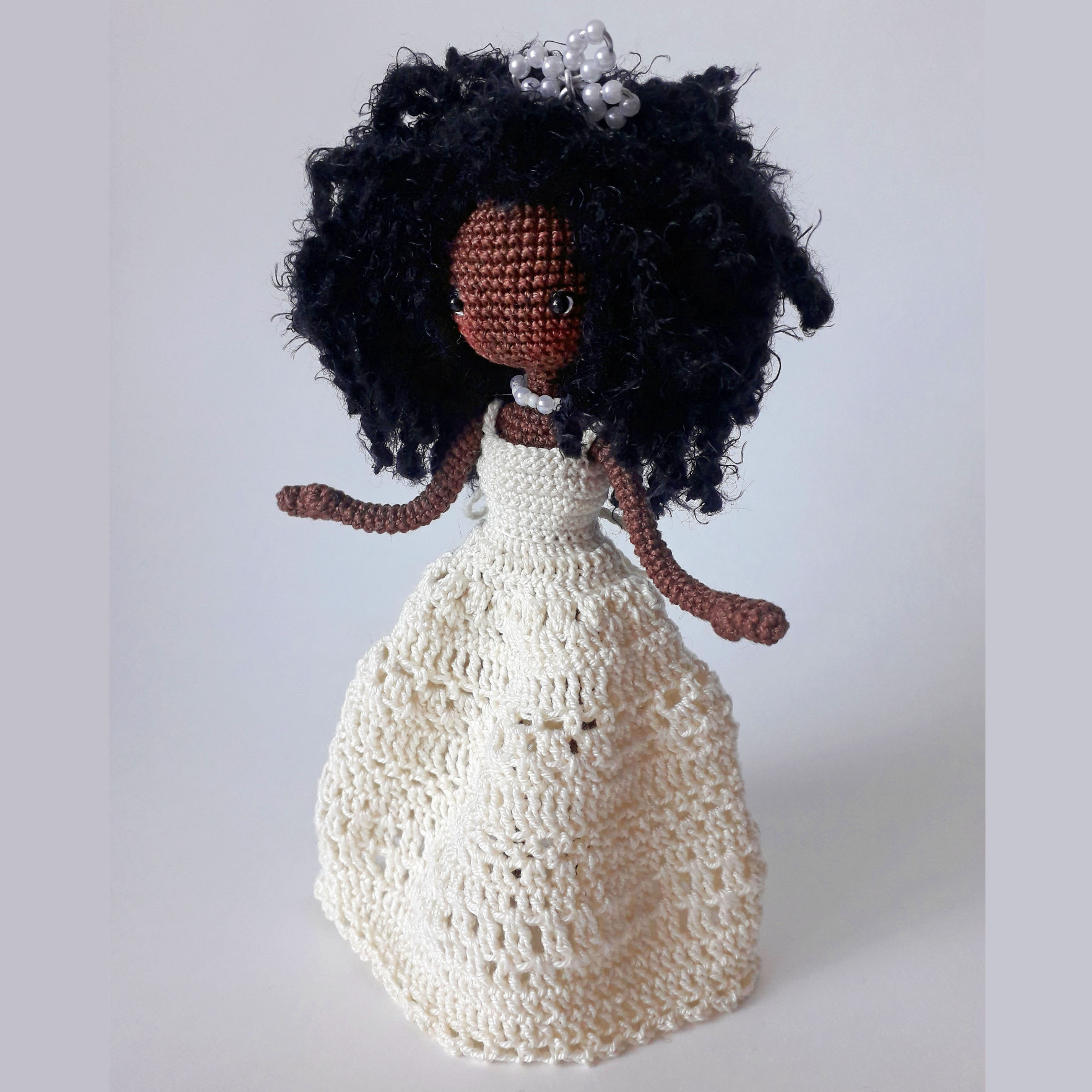 Dark skin doll,crochet african doll,black doll mom,Doll with - Inspire ...