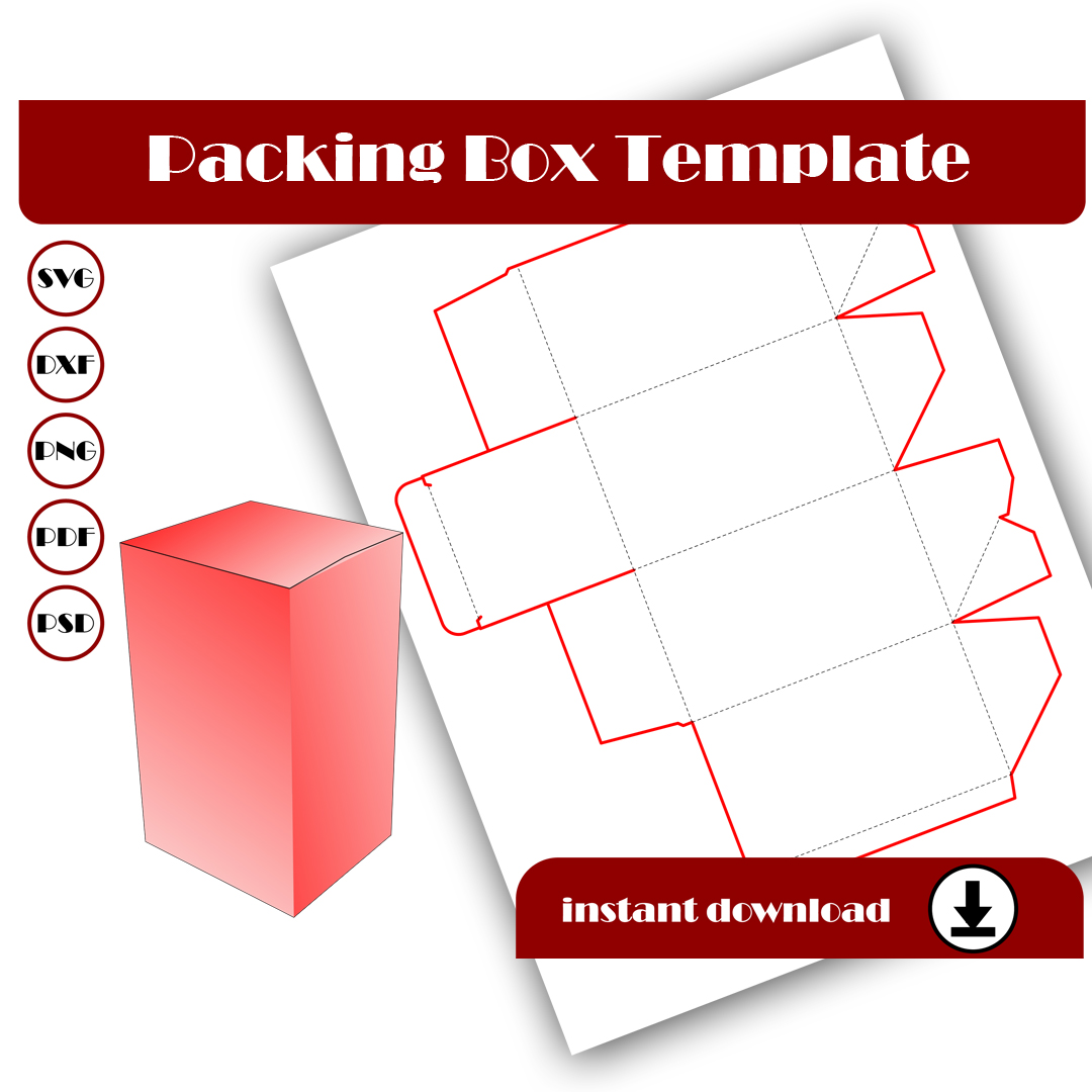 Gift Box Template, Openwork Box Template, Svg, Dxf, Pdf Psd, Png 8.5X11 ...