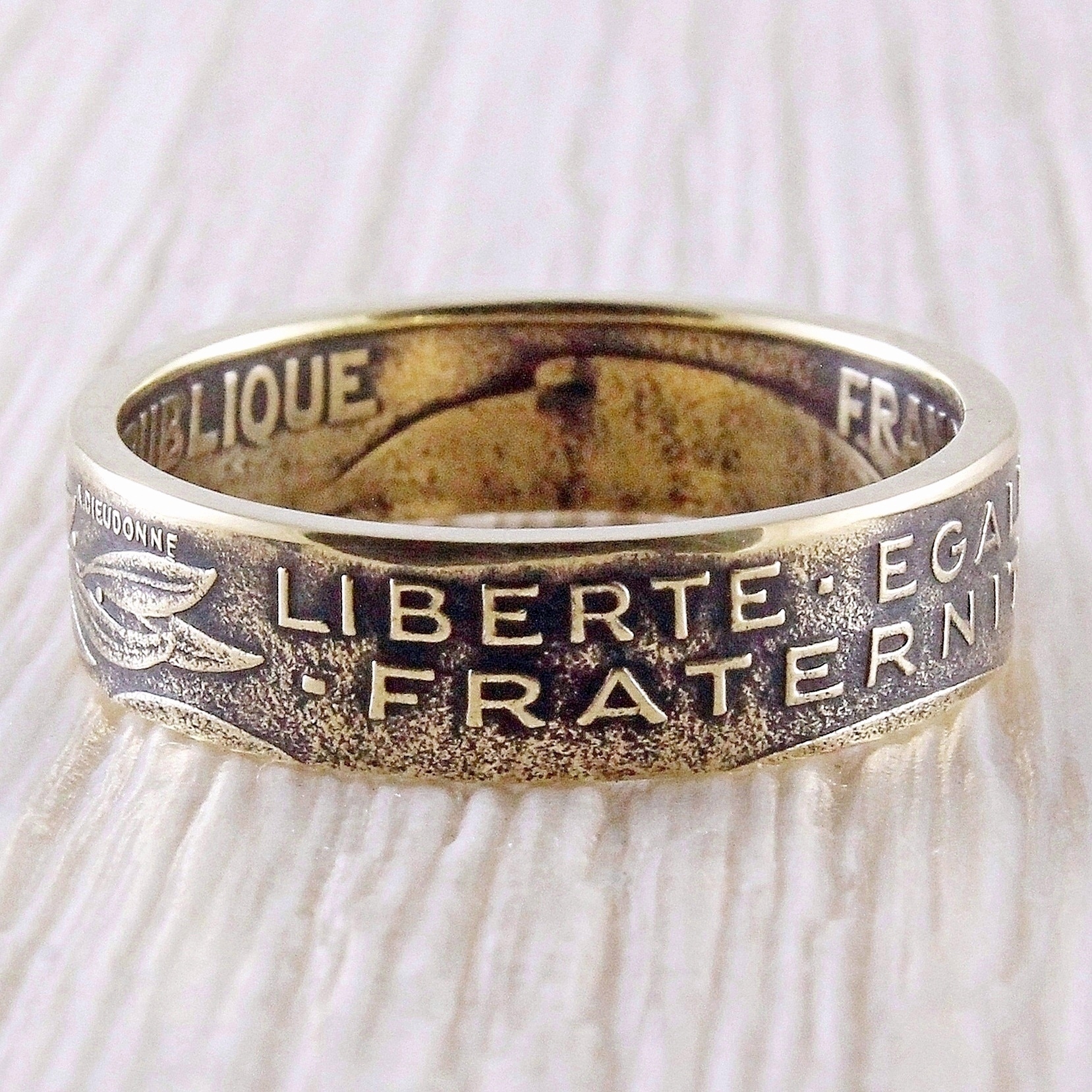 Coin Ring (France) Freedom, Equality, Fraternity | Inspire Uplift