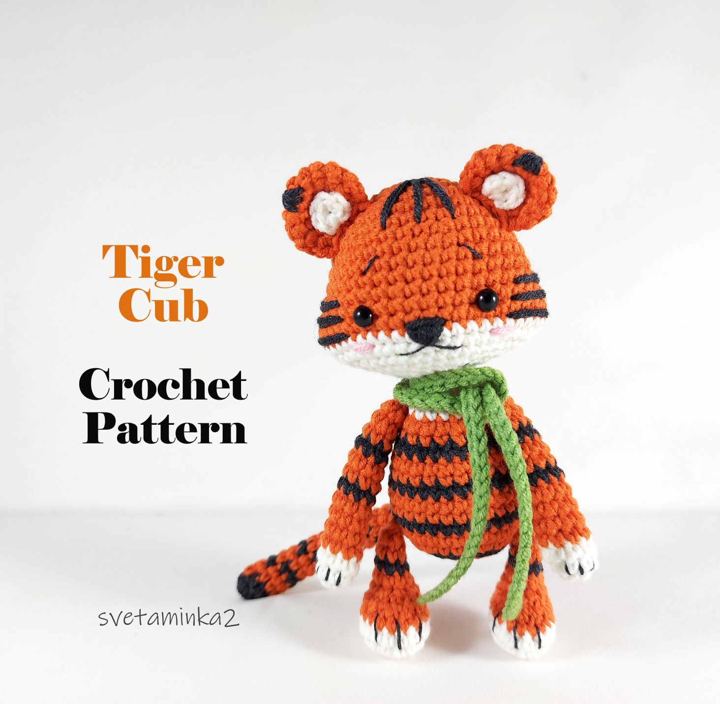 Crochet Tiger Pattern Amigurumi Tiger Pattern Tiger Cub Croc - Inspire ...