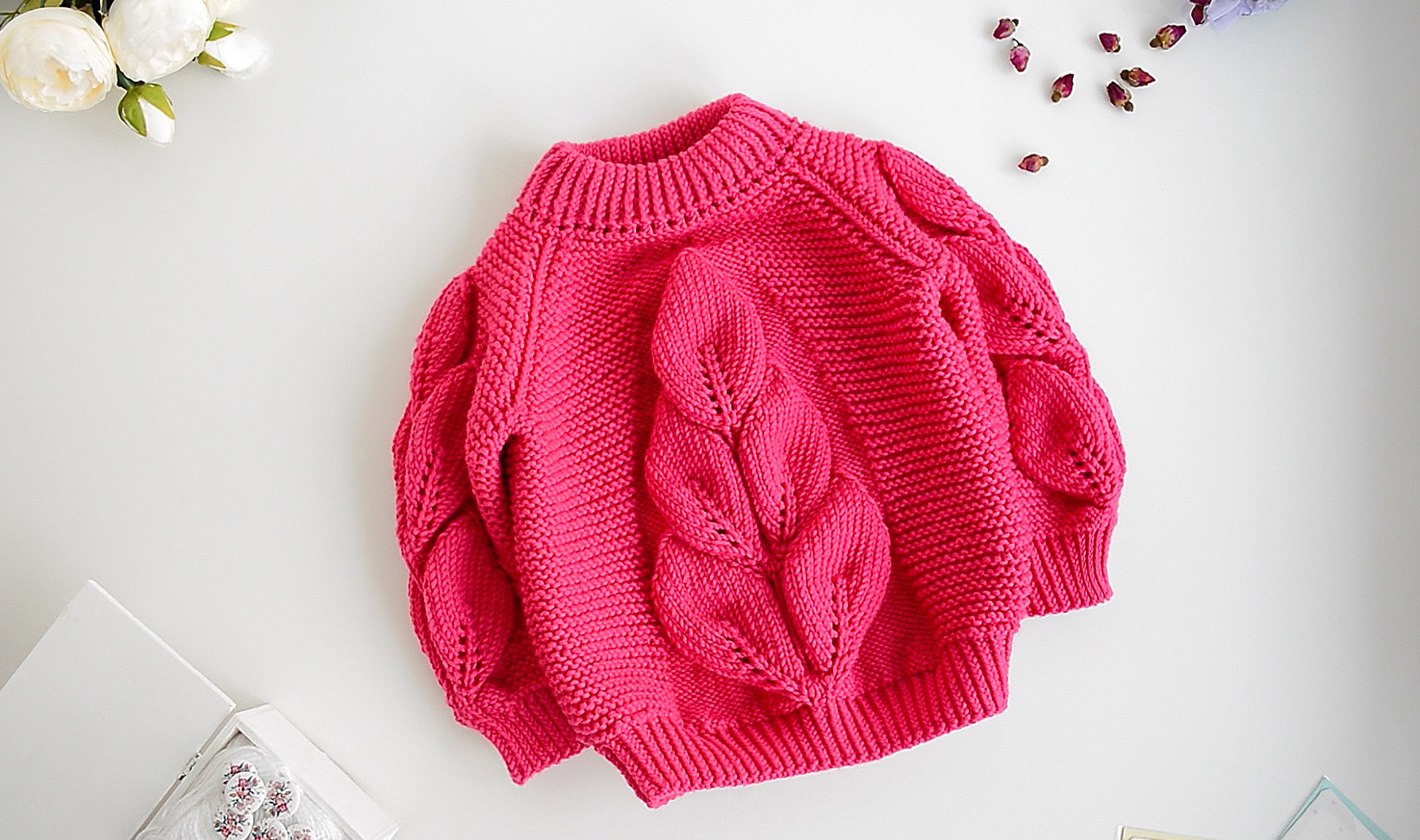 KNITTING PATTERN: Leaf JUMPER "Four Seasons" Pdf Knitting Pa | Inspire ...