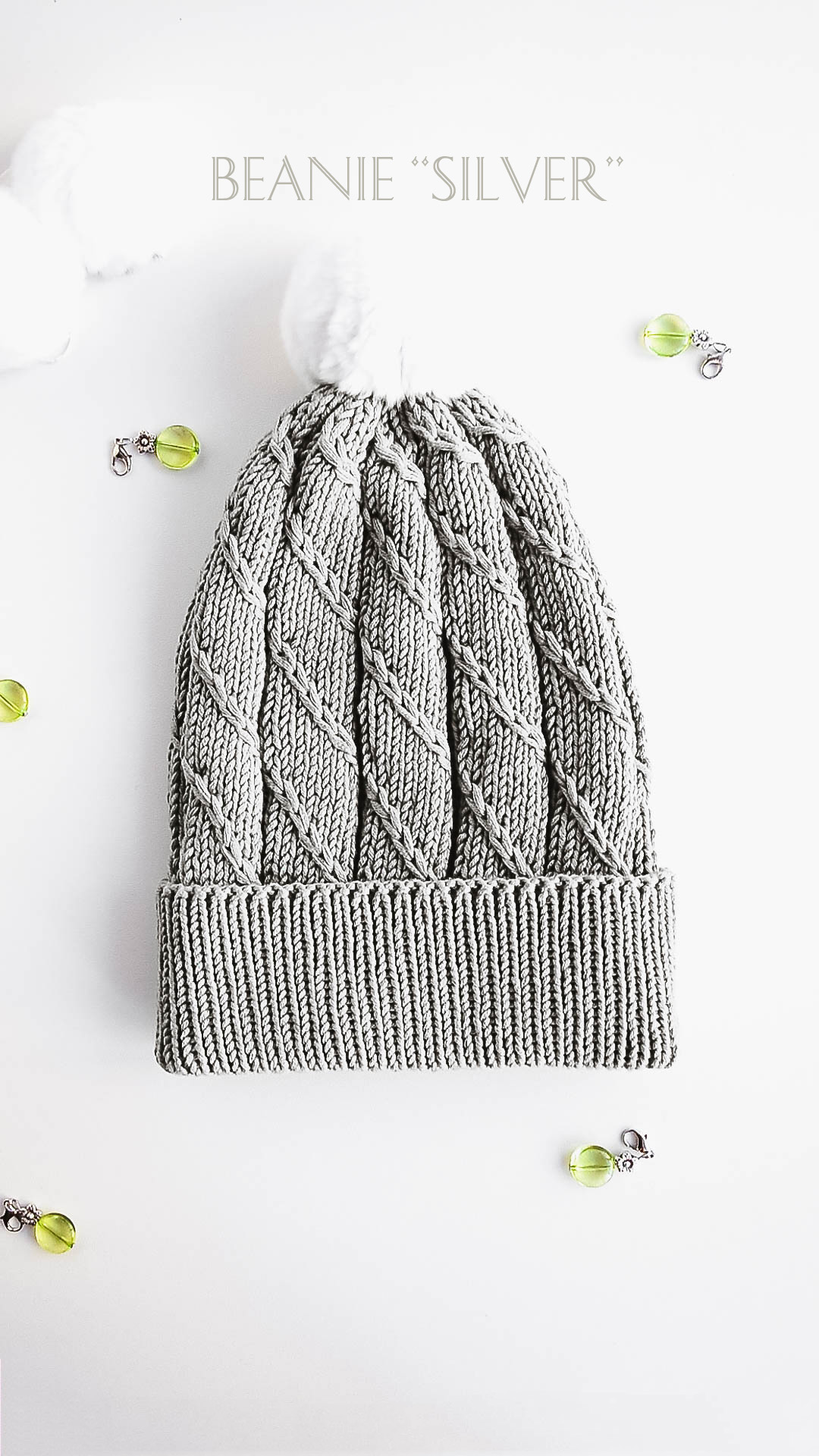 KNITTING PATTERN: Beanie "SILVER"/ Hat /Winter Hat for Adult - Inspire ...