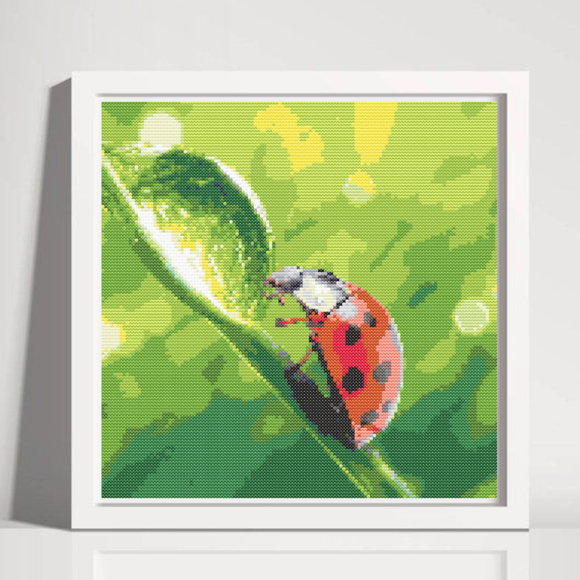 PDF file, cross stitch pattern, Ladybug - Inspire Uplift
