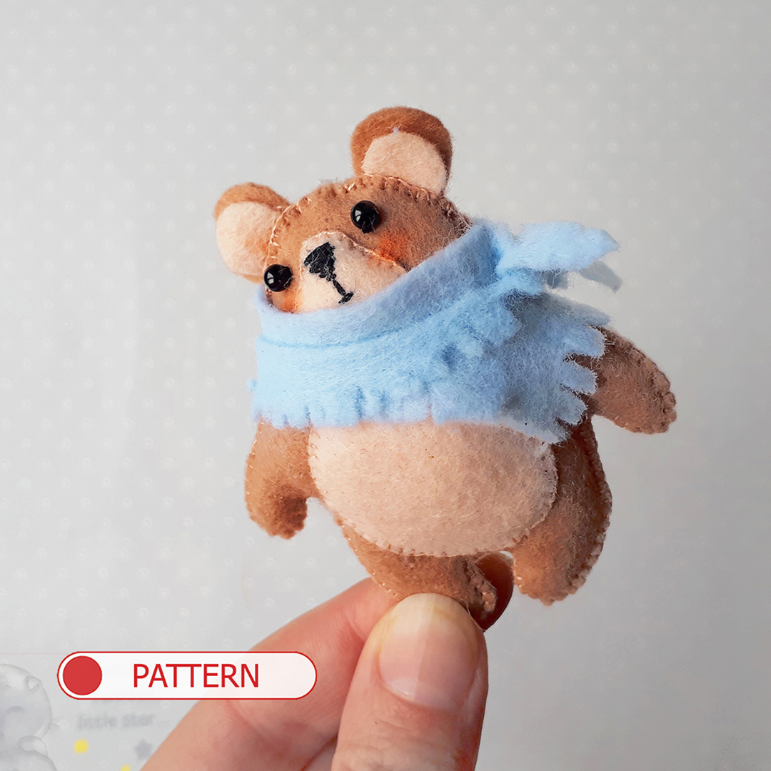 Felt Bear pattern stuffed and plush toys sewing , Stuffed An | Inspire ...