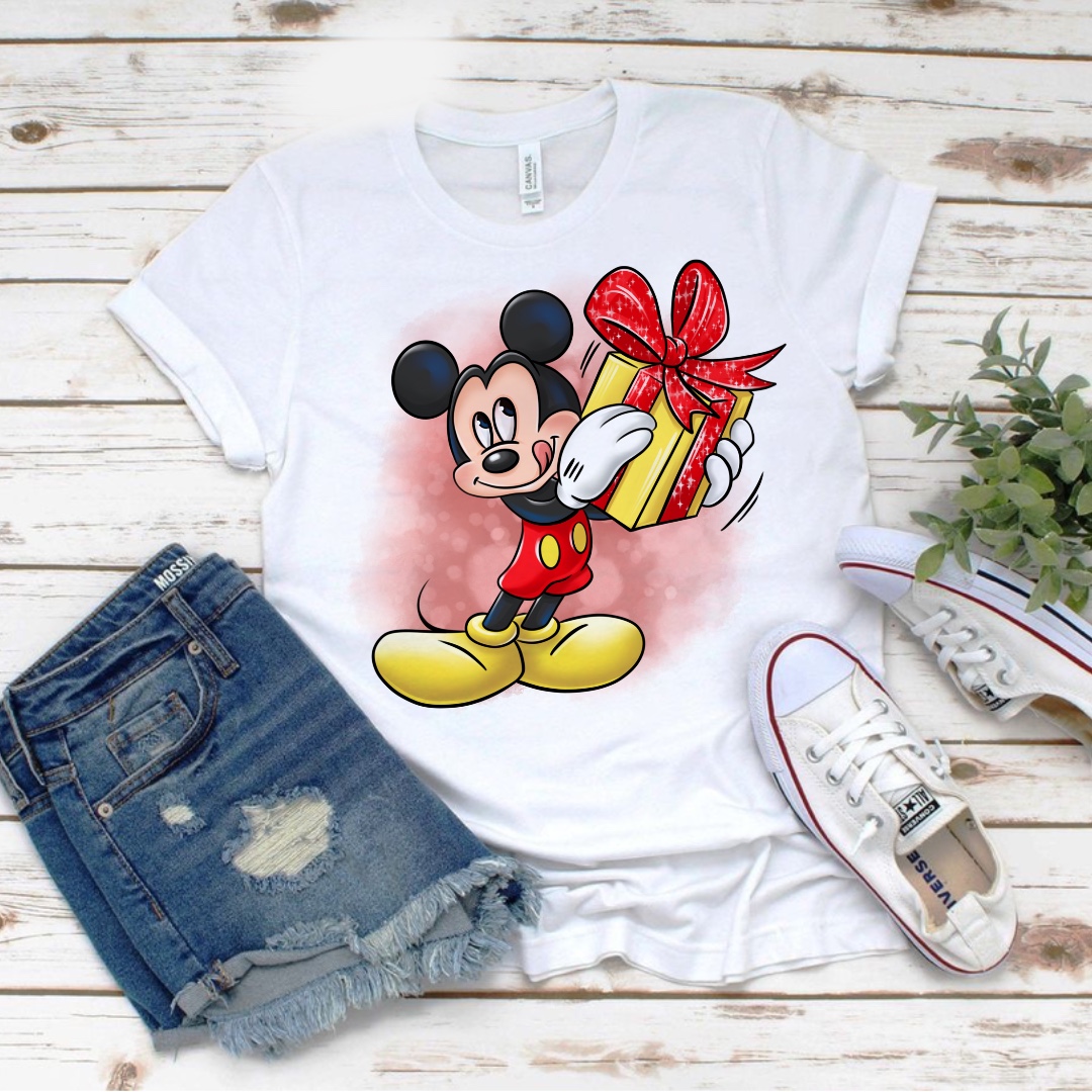 Cute mouse with a gift in his hands, png sublimation design - Inspire ...