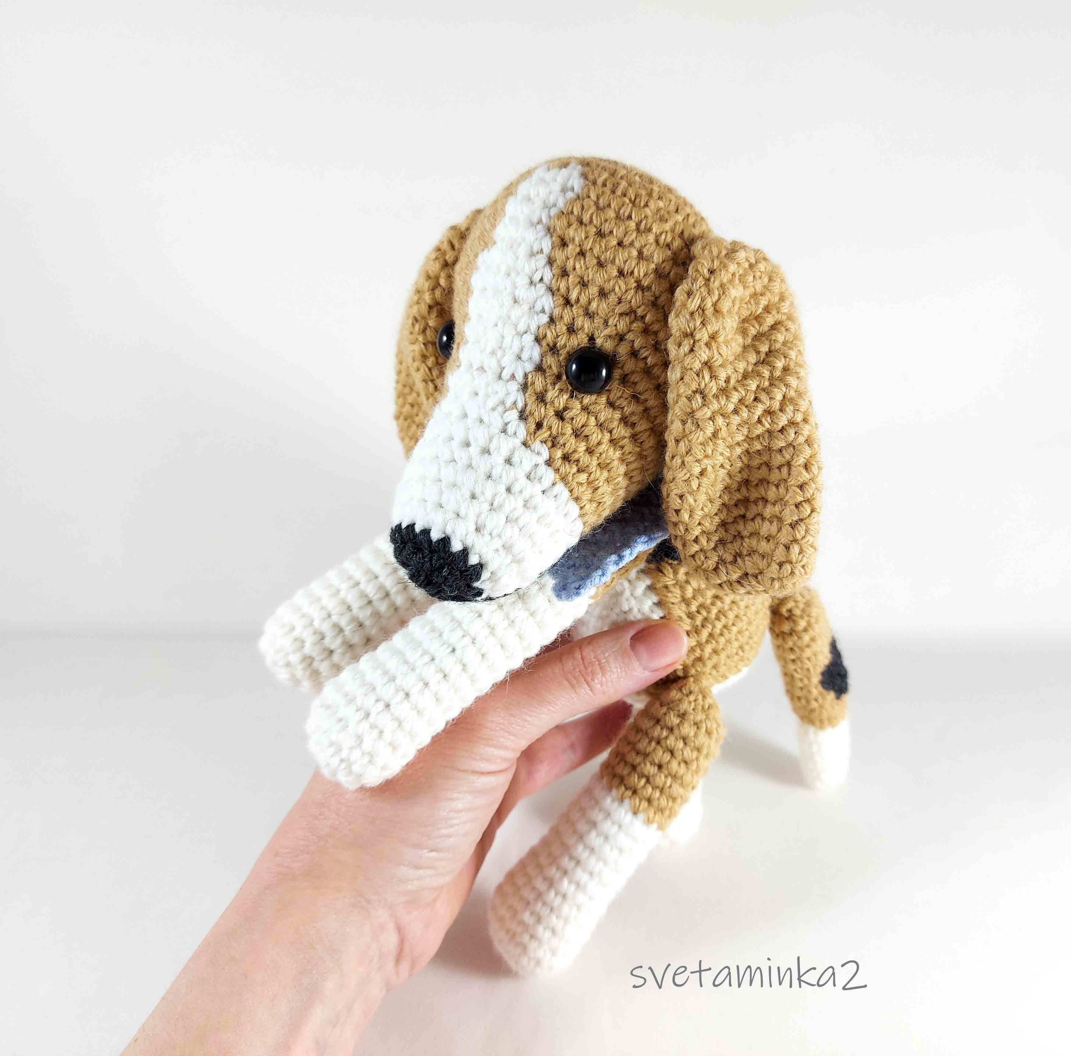 Crochet Beagle Pattern Amigurumi Beagle Pattern Crochet Dog - Inspire ...