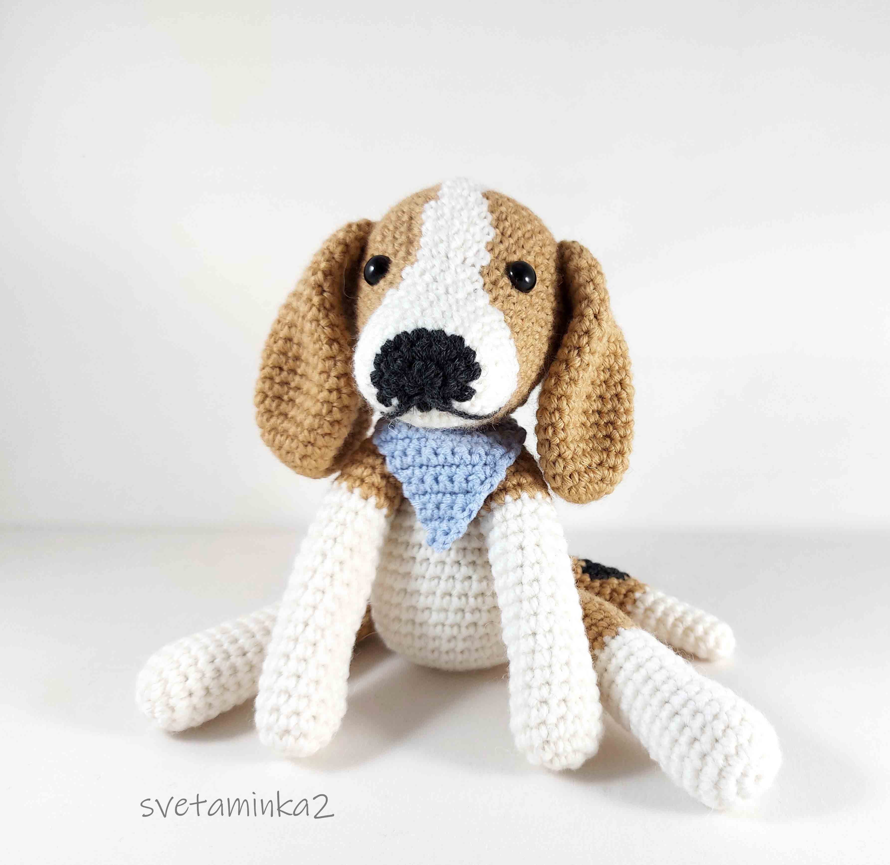 Crochet Beagle Pattern Amigurumi Beagle Pattern Crochet Dog - Inspire ...