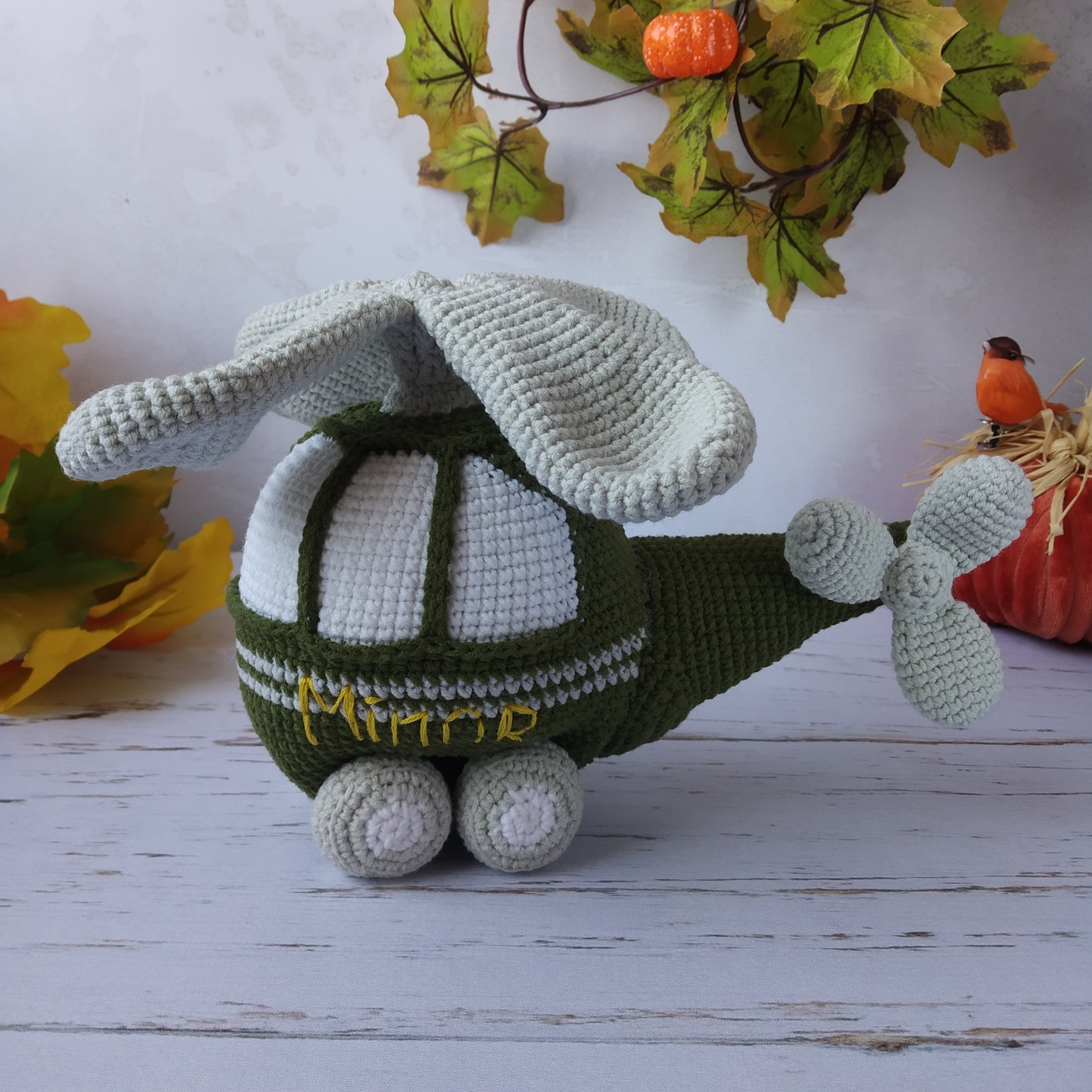 PERSONALIZED HELICOPTER stuffed toy Gif for kid, toddler | Inspire Uplift