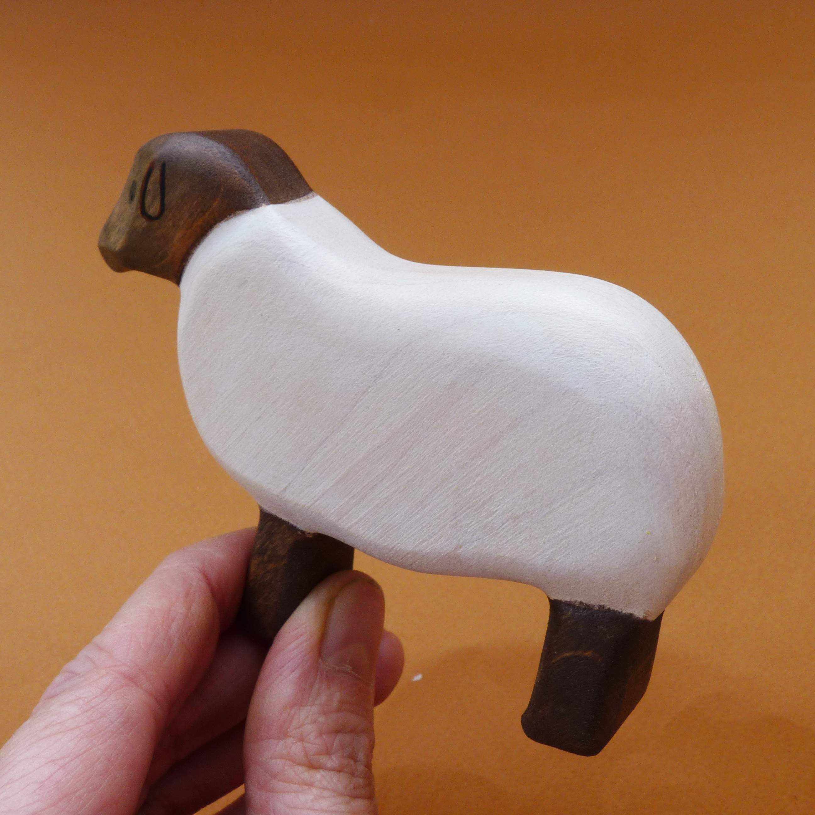 Wooden sheep toy - Wooden farm animals - Wooden sheep figuri - Inspire ...