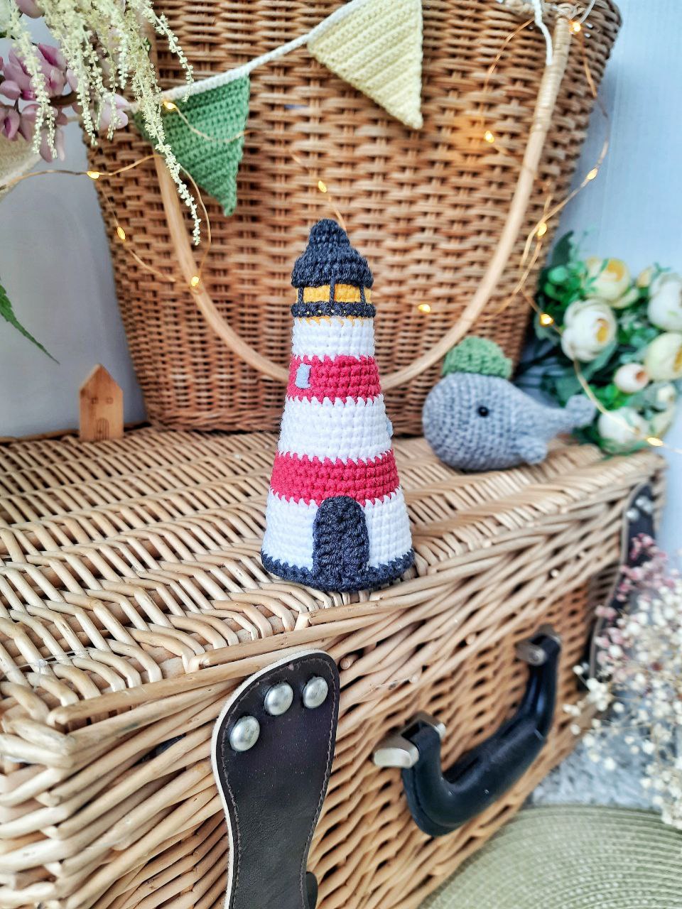 Amigurumi lighthouse crochet pattern. written pattern croche - Inspire ...