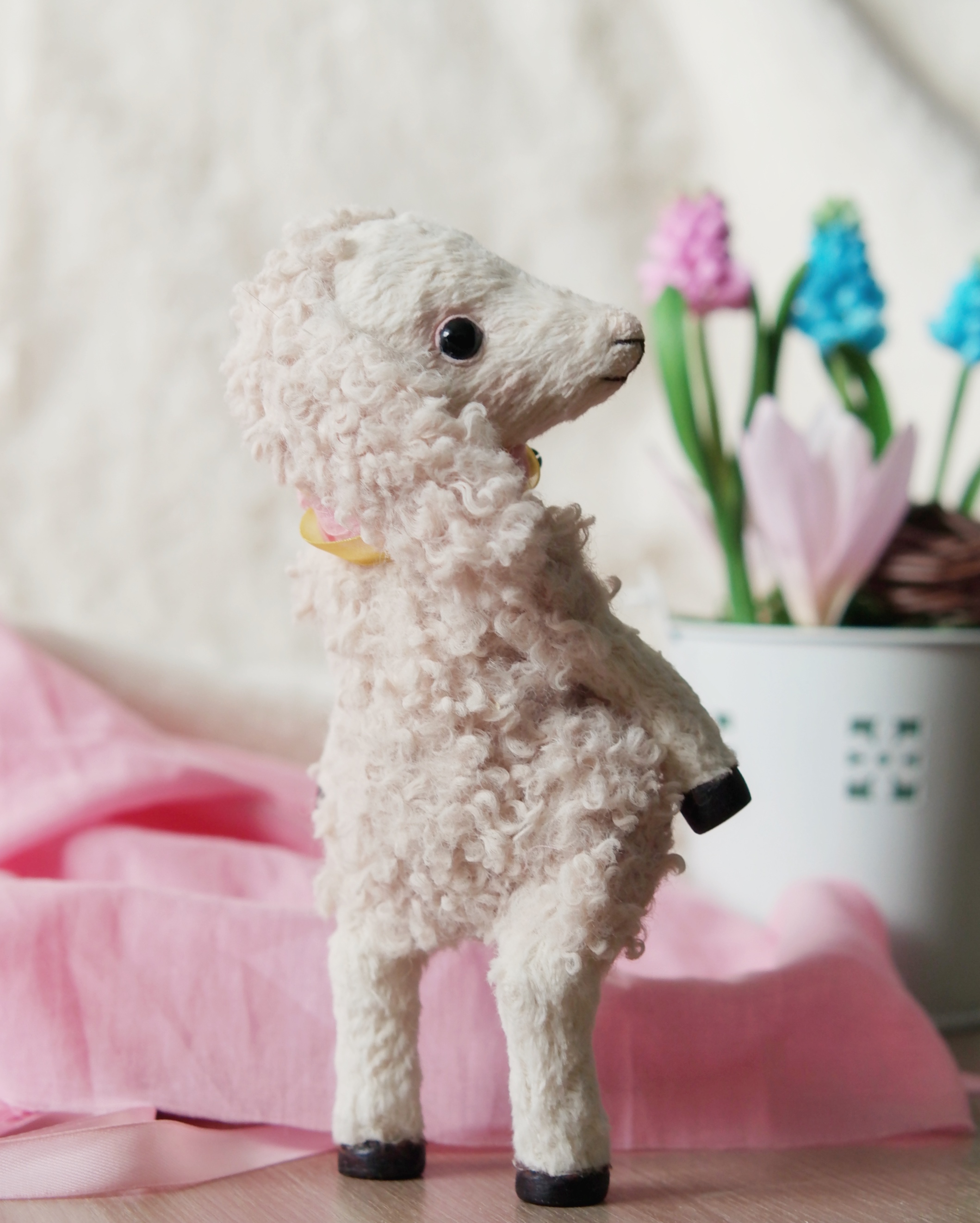 OOAK teddy sheep, stuffed plush sheep, teddy friend, sheep P - Inspire ...