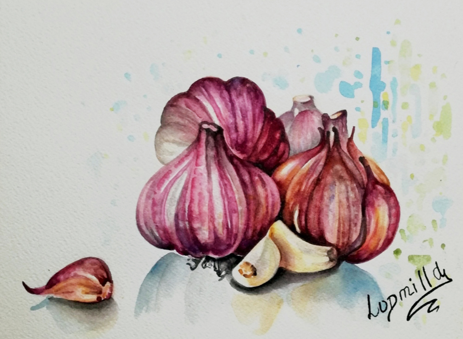 Vegetable Still Life Painting Original Watercolor Art Work G - Inspire ...