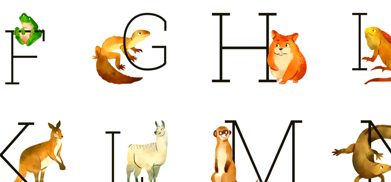 Alphabet Poster Boho, Nursery Print, Educational Wall Art - Inspire Uplift