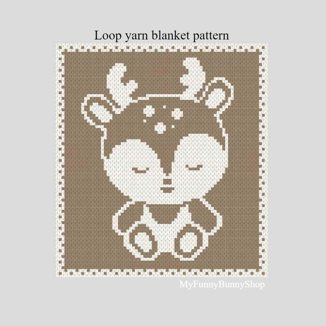 Loop yarn Baby deer blanket | Inspire Uplift