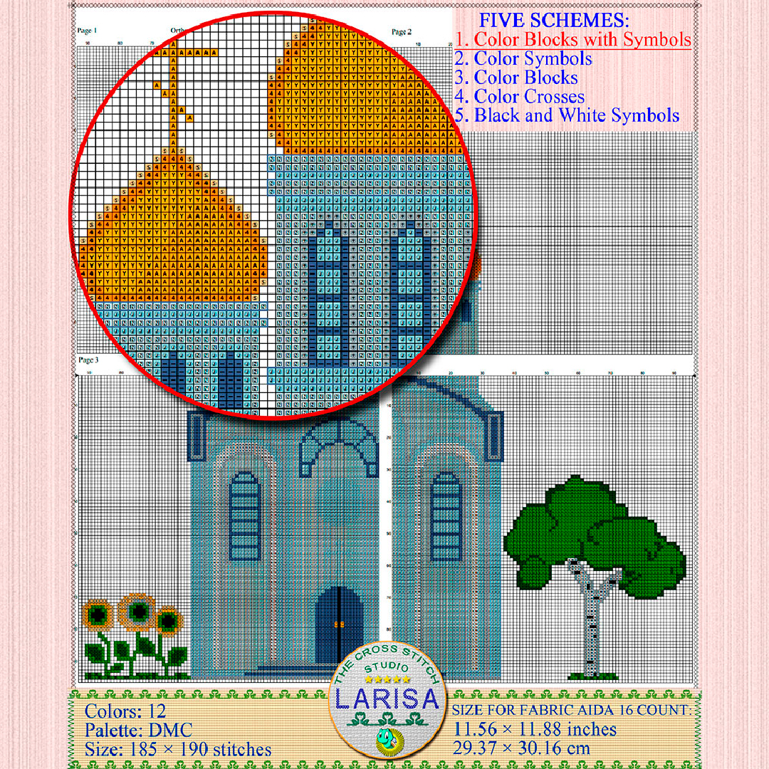 Orthodox Church Cross Stitch Pattern - Inspire Uplift