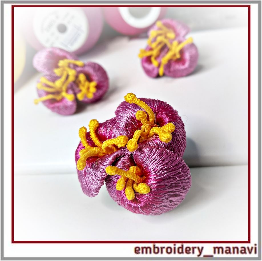 Flower In The Hoop Machine Embroidery Design ITH - Inspire Uplift